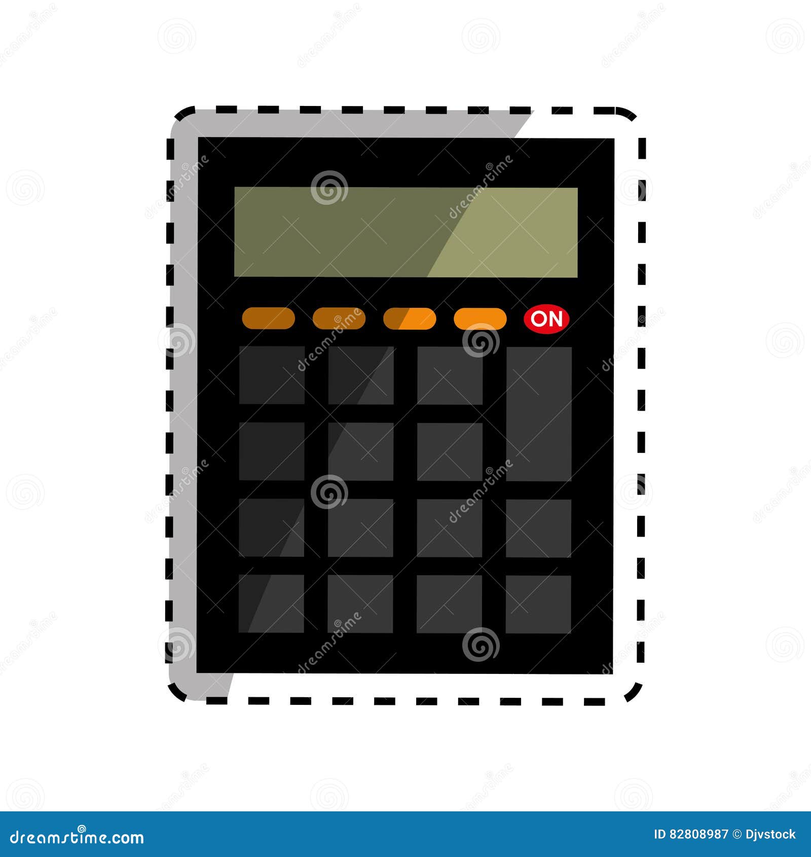 Calculator math device stock illustration. Illustration of accountant ...