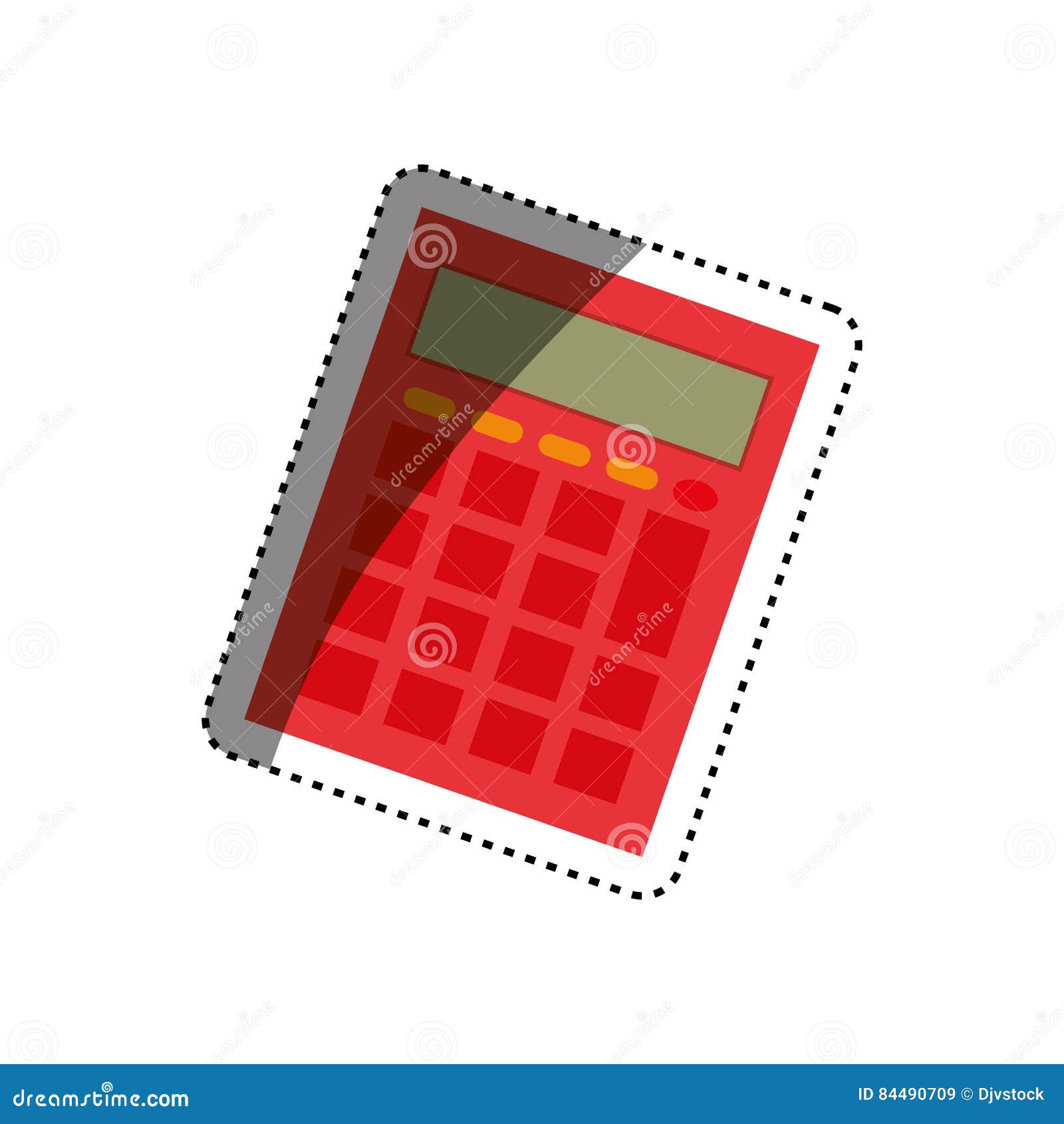Calculator math device stock illustration. Illustration of figure ...