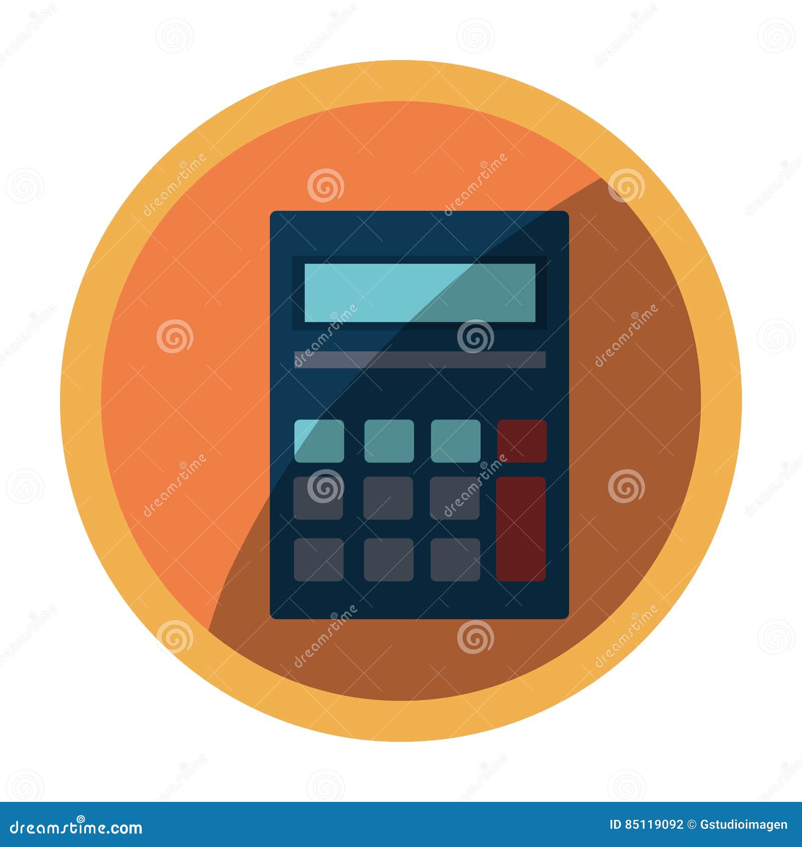 Calculator Math Isolated Icon Stock Illustration - Illustration of ...