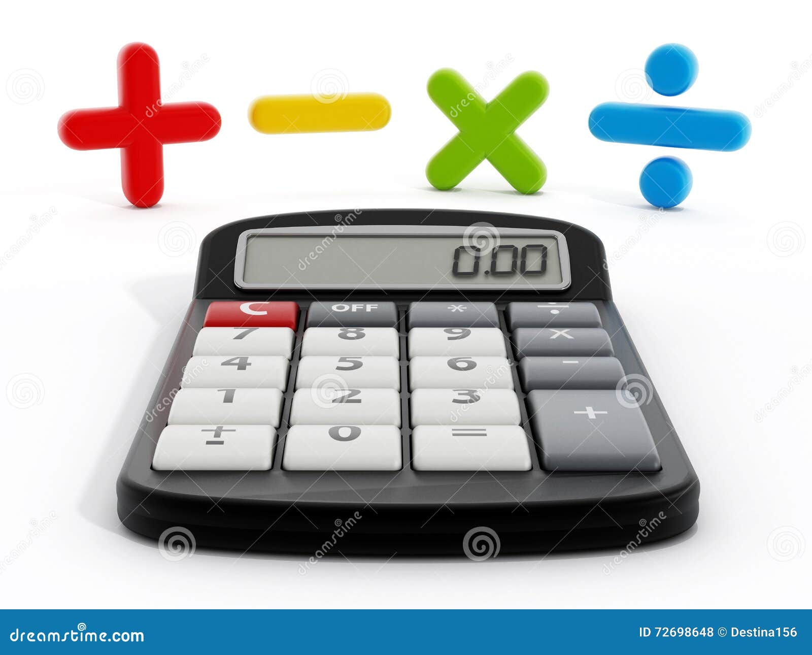 Calculator and Mathematical Symbols. Stock Illustration - Illustration ...