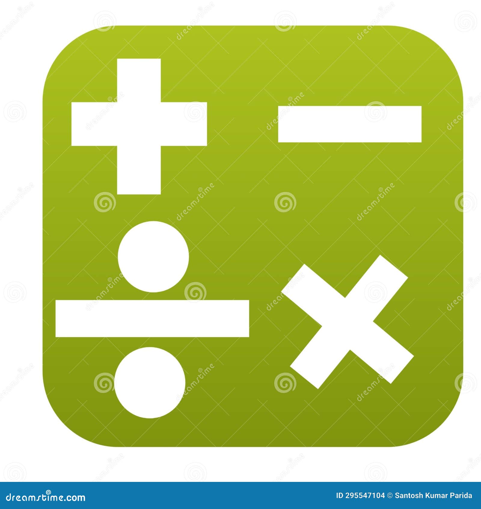 Calculator Mini Computer Addition, Multiplied, Divided, Minus Sign with ...