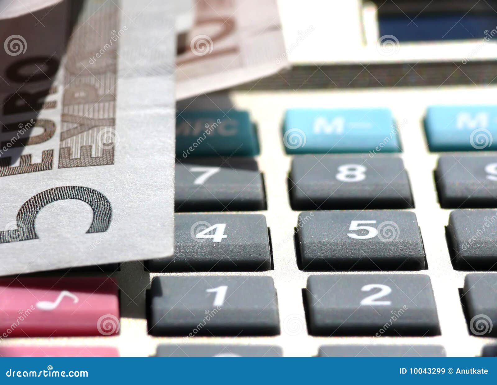 Calculator and money stock image. Image of cost, calculator - 10043299