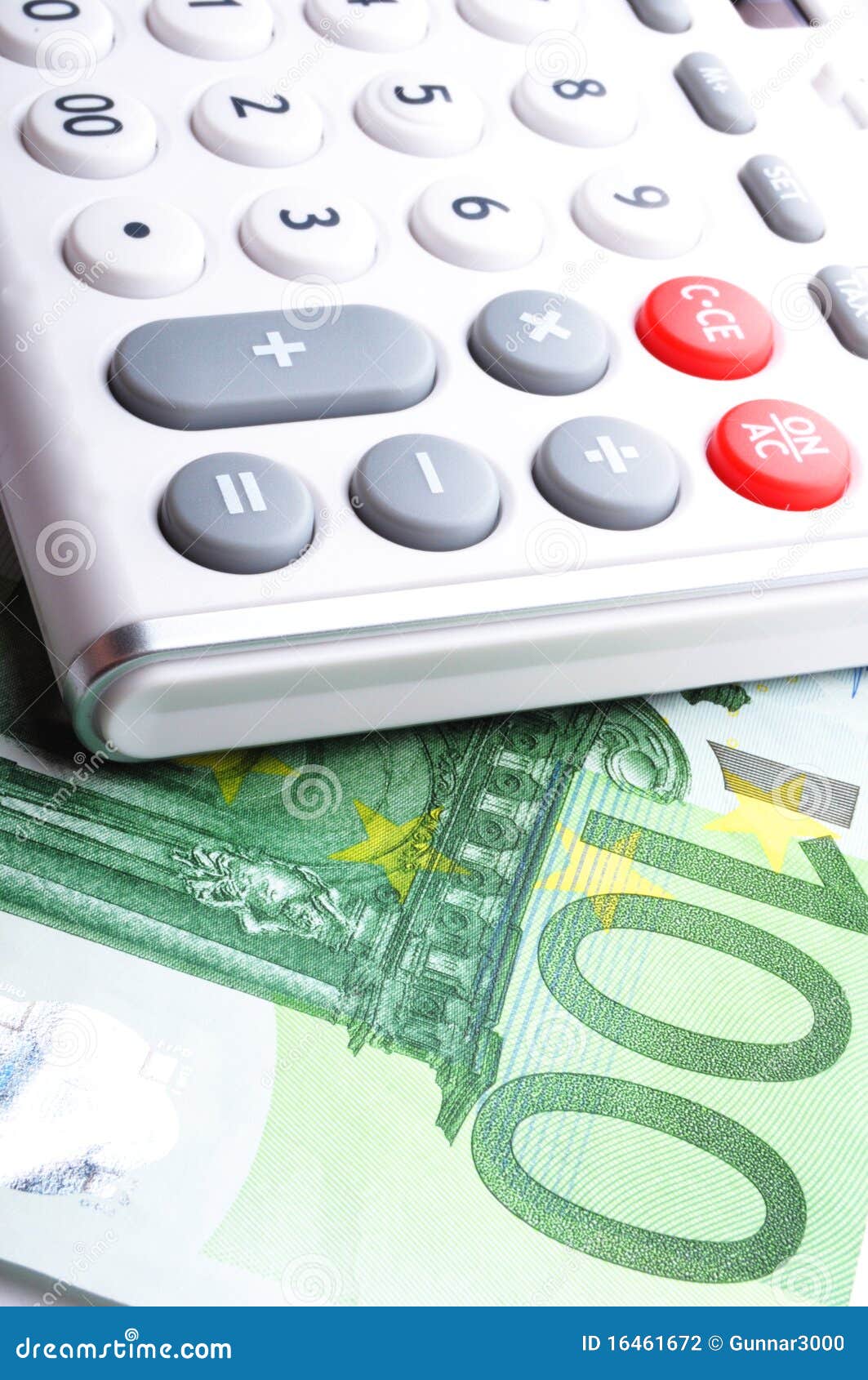 Calculator and money stock photo. Image of concept, analyse - 16461672