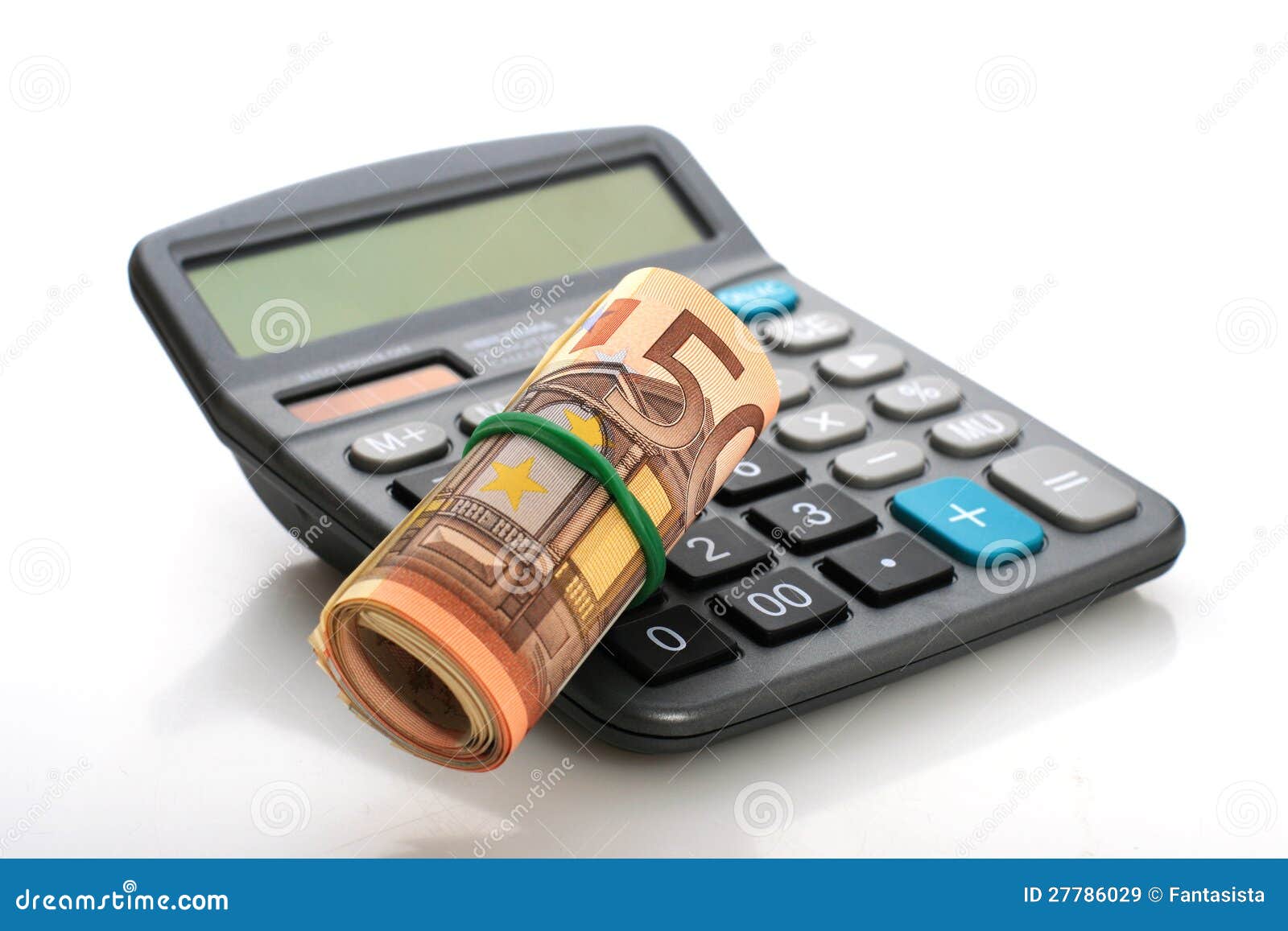 Calculator and money. stock image. Image of count, counting - 27786029