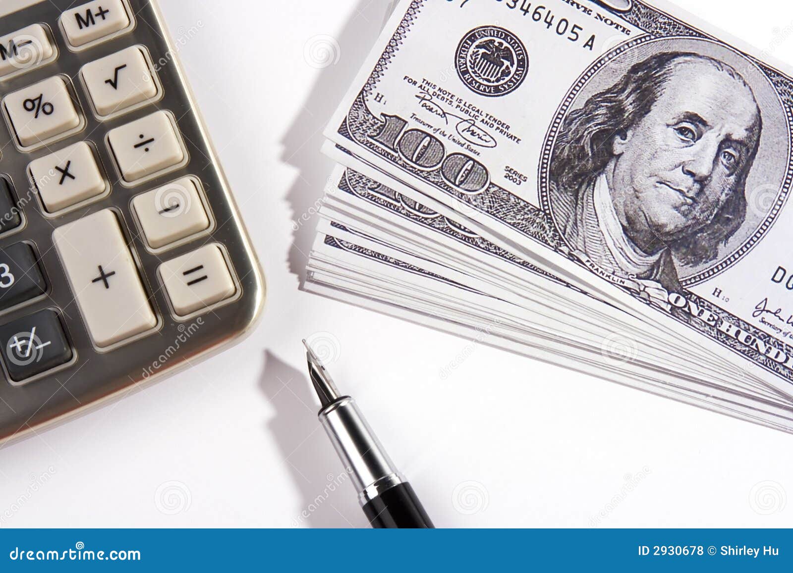 Calculator and Money stock photo. Image of currency, exchange - 2930678