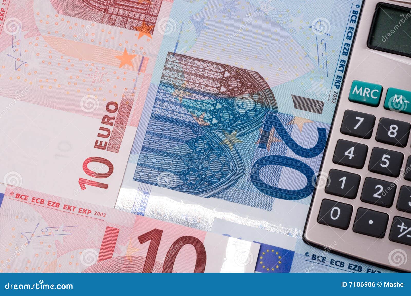 Calculator with money stock photo. Image of fifty, banking - 7106906