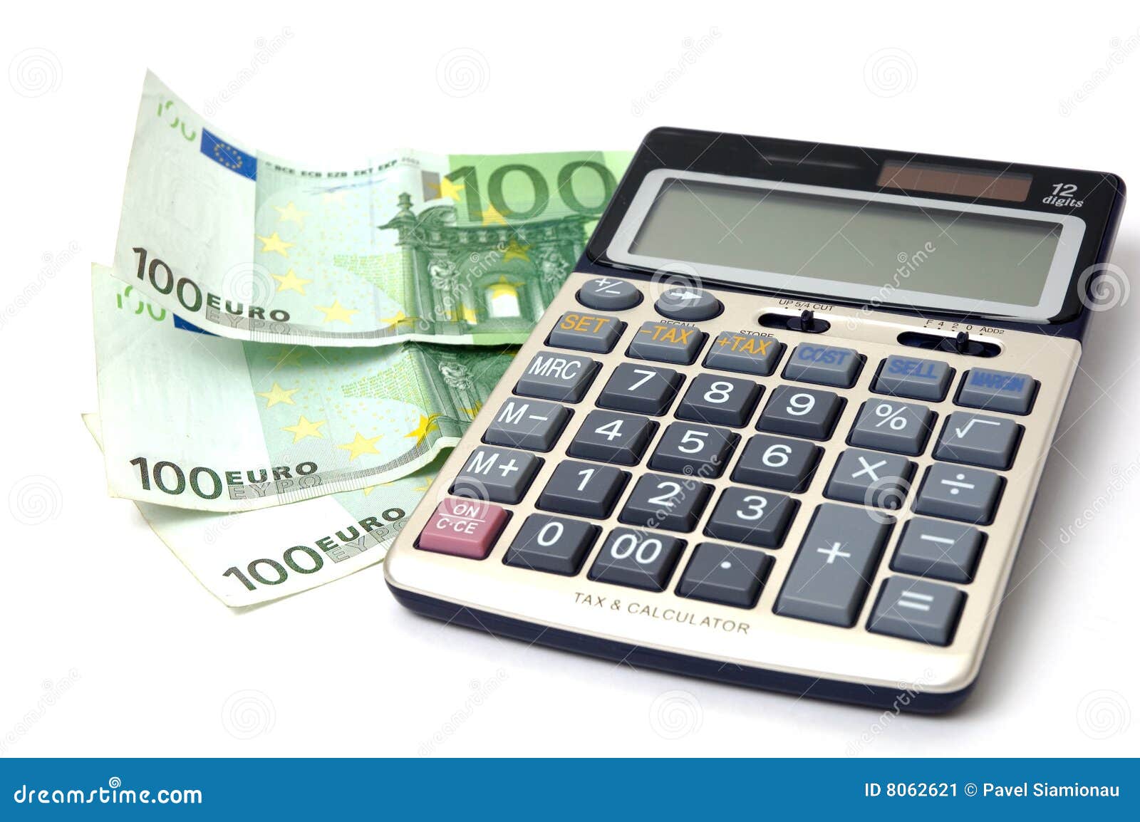 Calculator and money stock image. Image of bill, money - 8062621