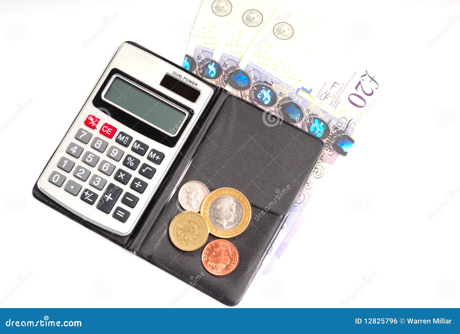 Calculator and Money Isolated Editorial Photo - Image of coin, crunch ...