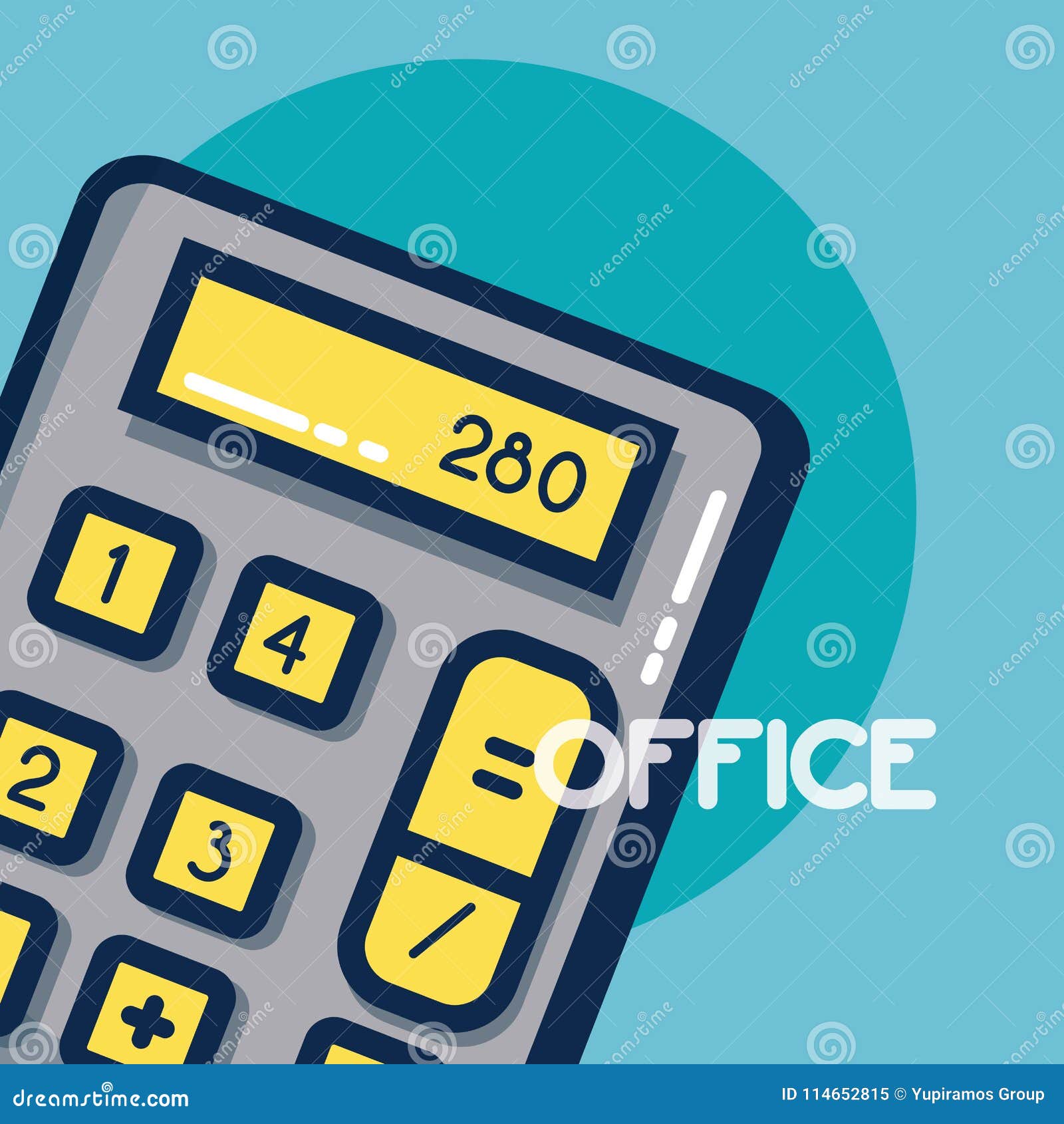 Calculator office element stock illustration. Illustration of concept ...