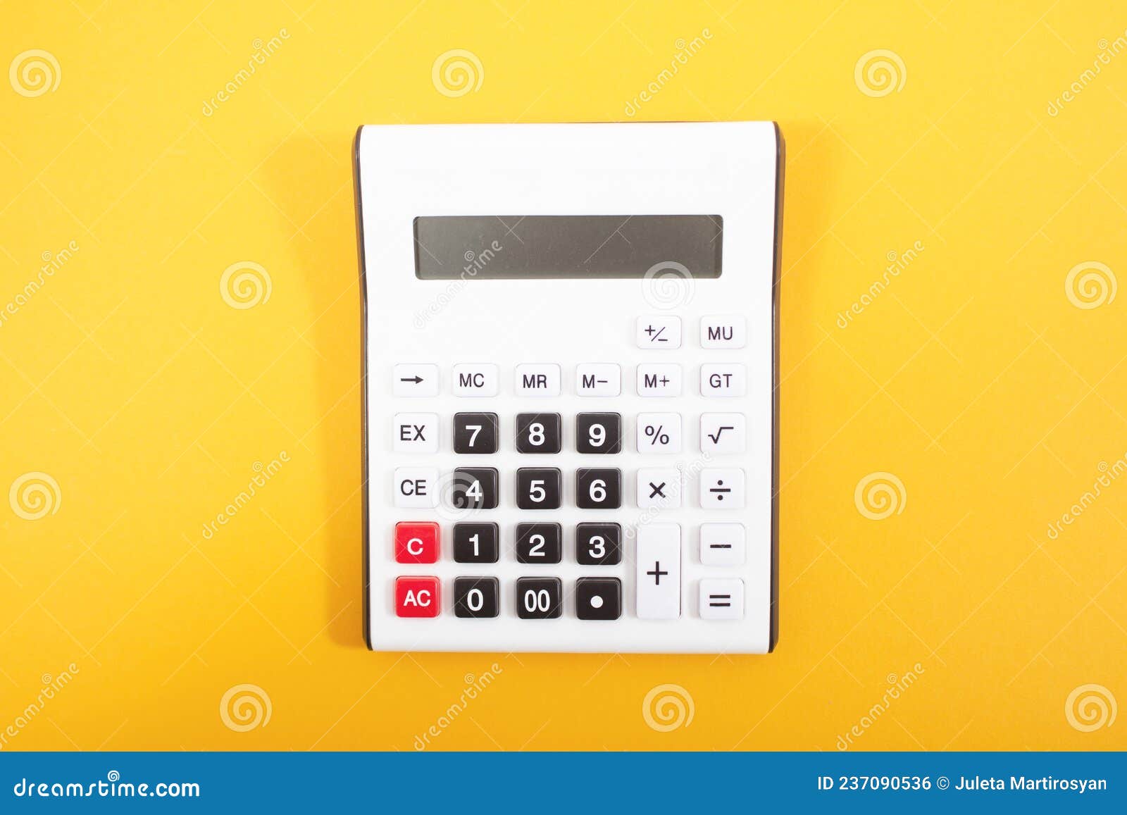 Calculator on Orange Background Stock Photo - Image of design, object ...