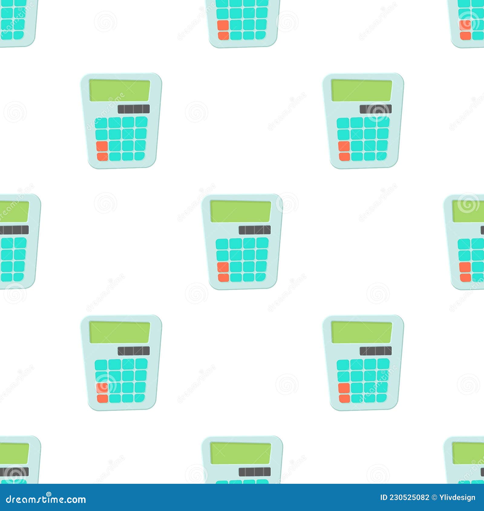 Calculator Pattern Seamless Vector Stock Vector - Illustration of ...