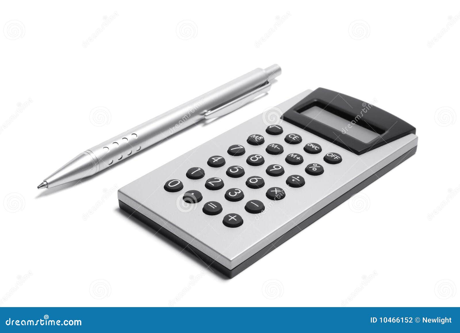 Calculator and Pen stock photo. Image of calculation - 10466152