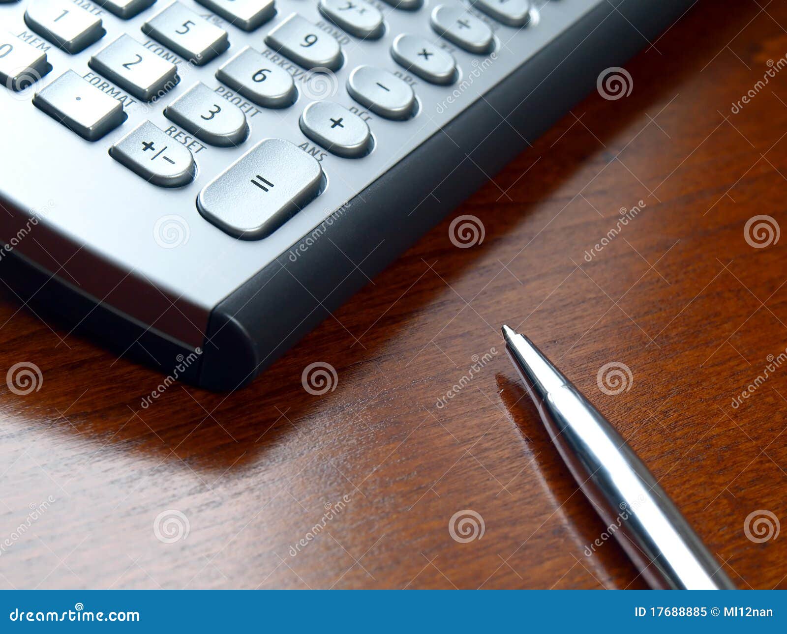 Calculator and pen stock image. Image of accountancy - 17688885