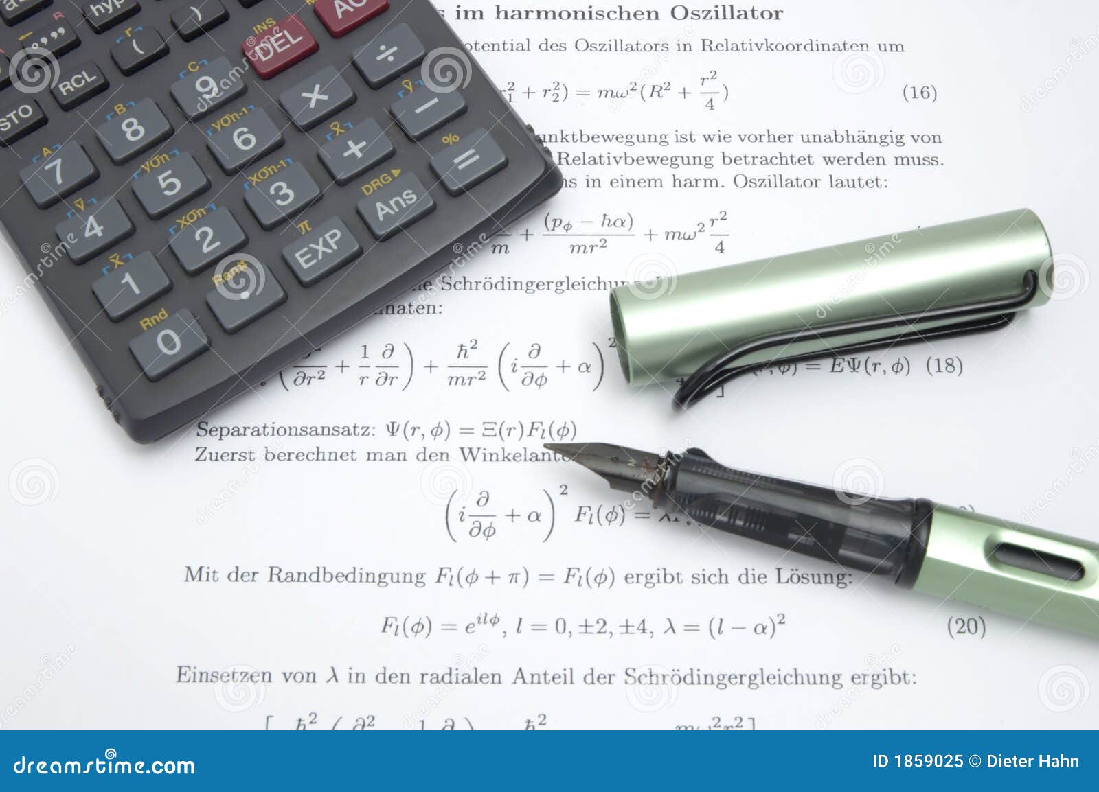 Calculator and pen stock image. Image of paper, computer - 1859025
