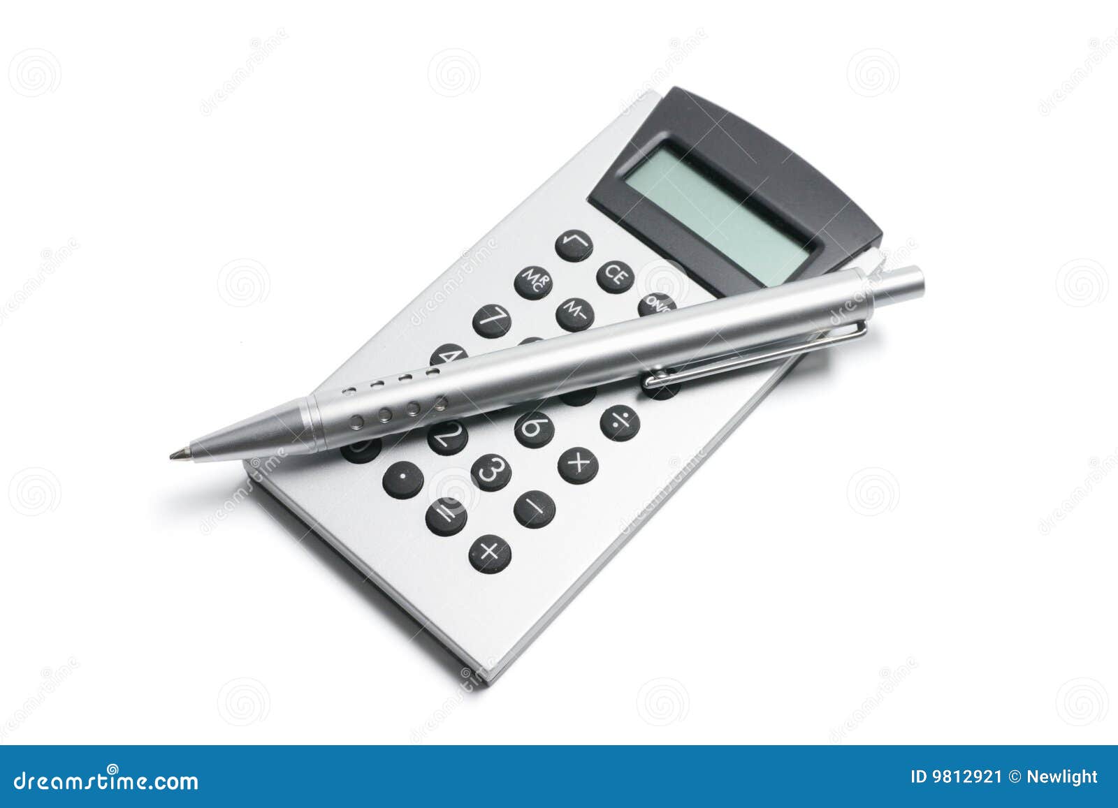 Calculator and Pen stock image. Image of calculator, keys - 9812921