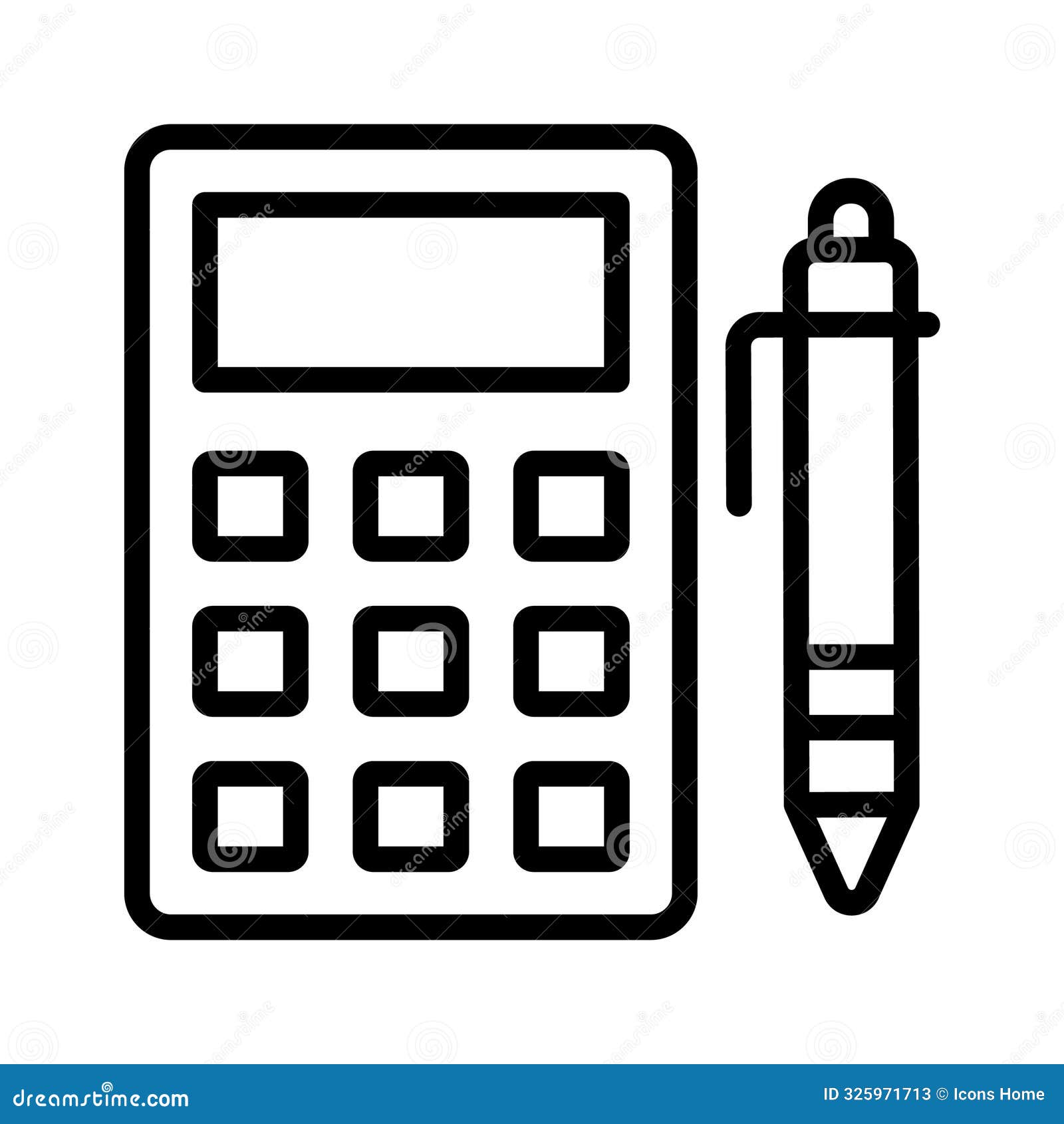 Calculator with Pencil Denoting Accounting Concept Vector, Money ...