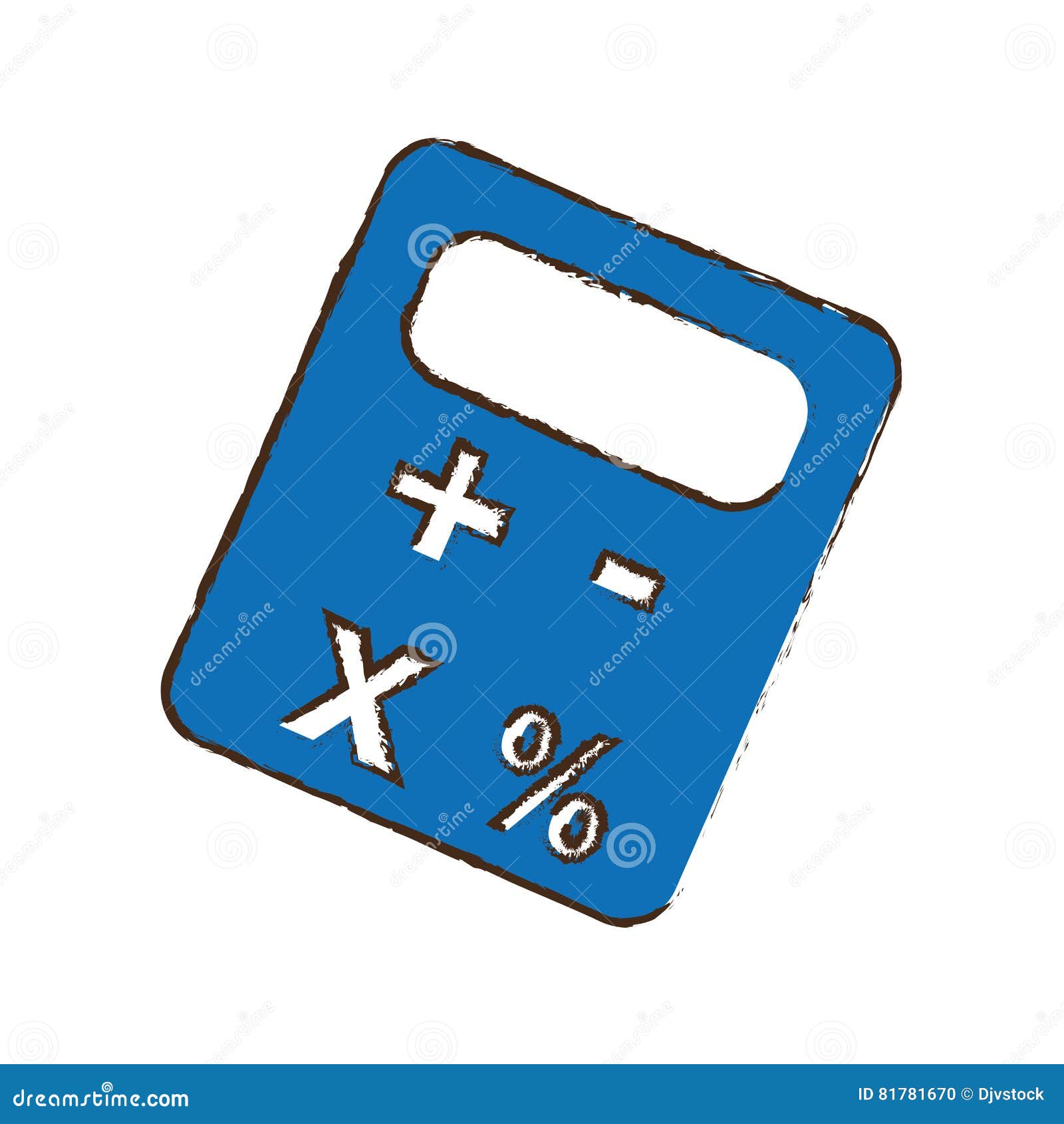 Calculator Pictogram Icon Image Stock Vector - Illustration of ...
