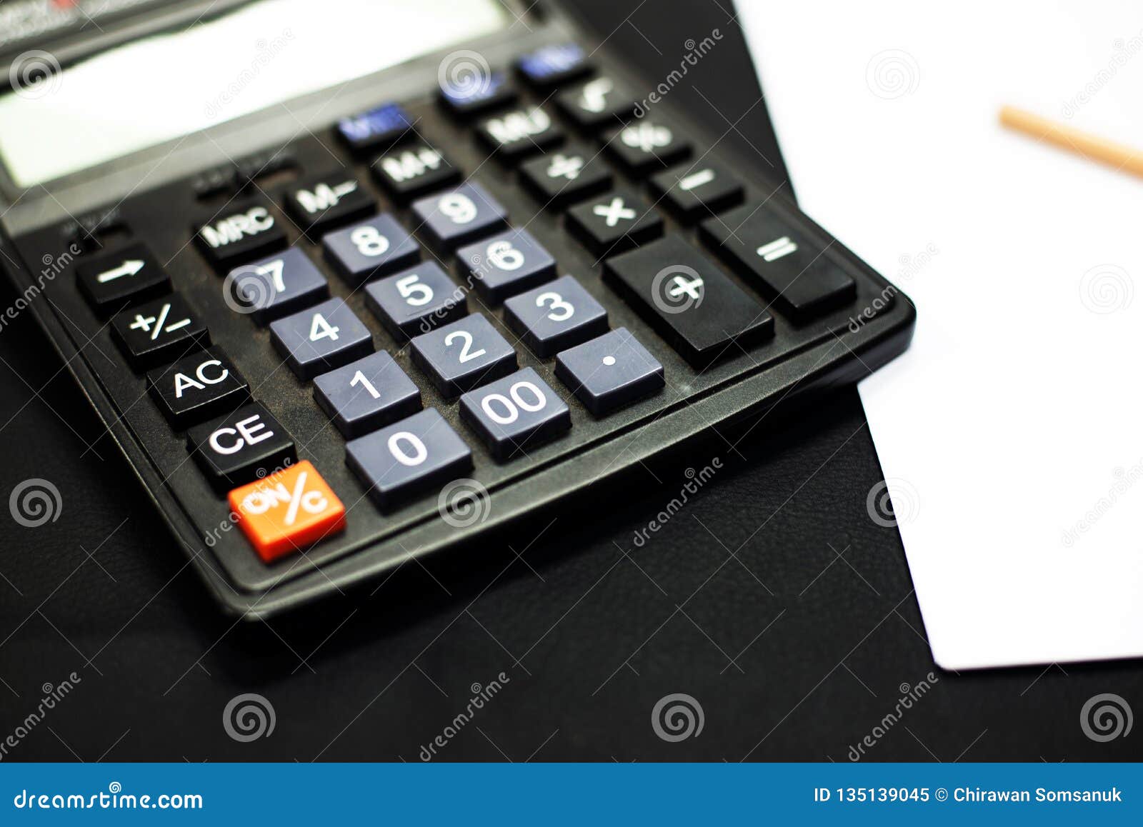 Calculator in Planning Concept Stock Image - Image of debt, counting ...