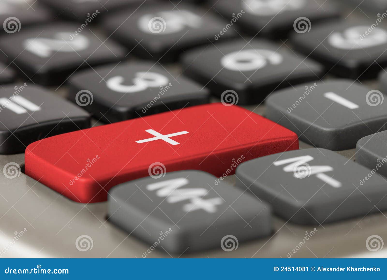 Calculator plus button stock image. Image of office, concept - 24514081