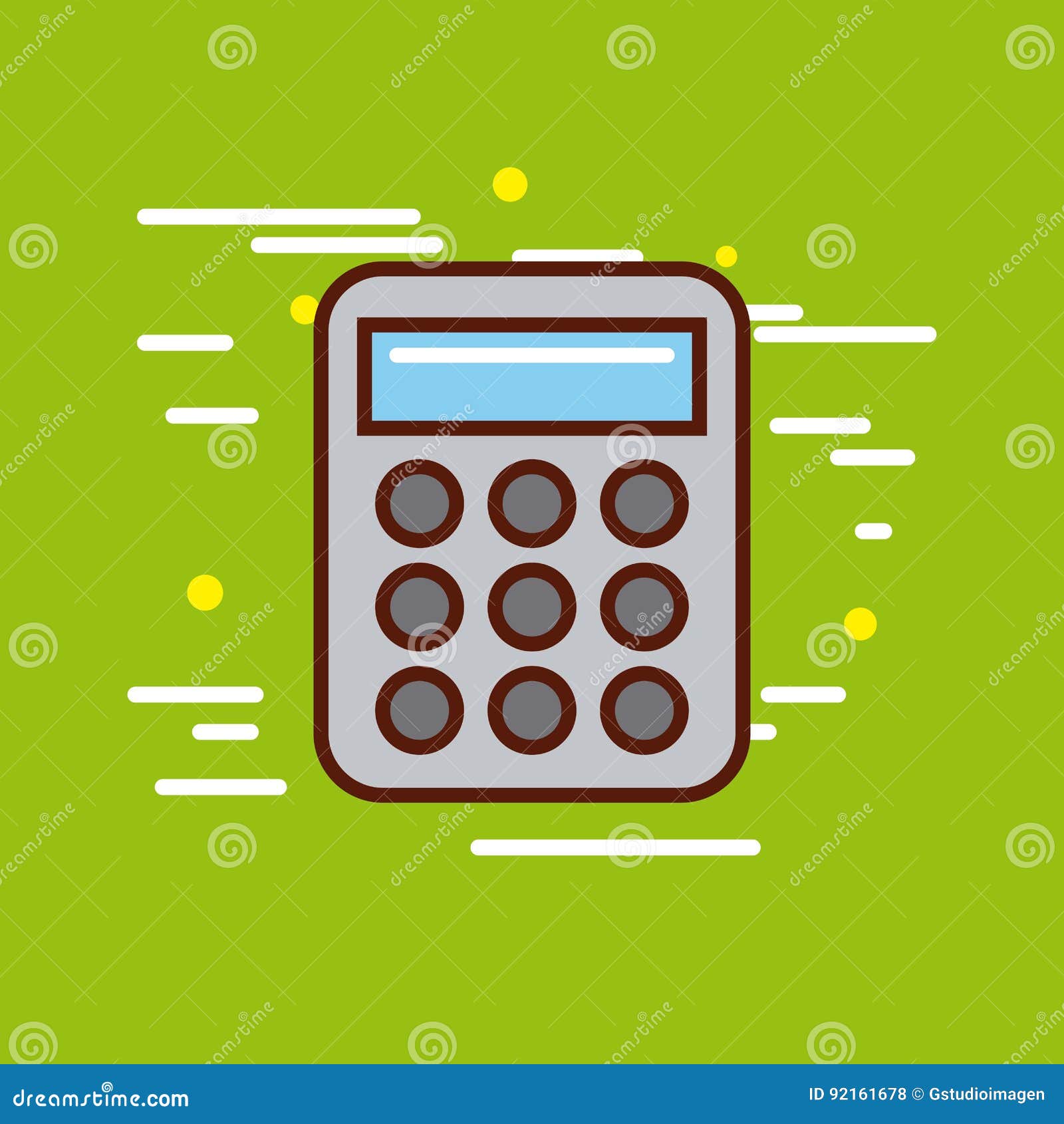 Calculator poster image stock vector. Illustration of economy - 92161678