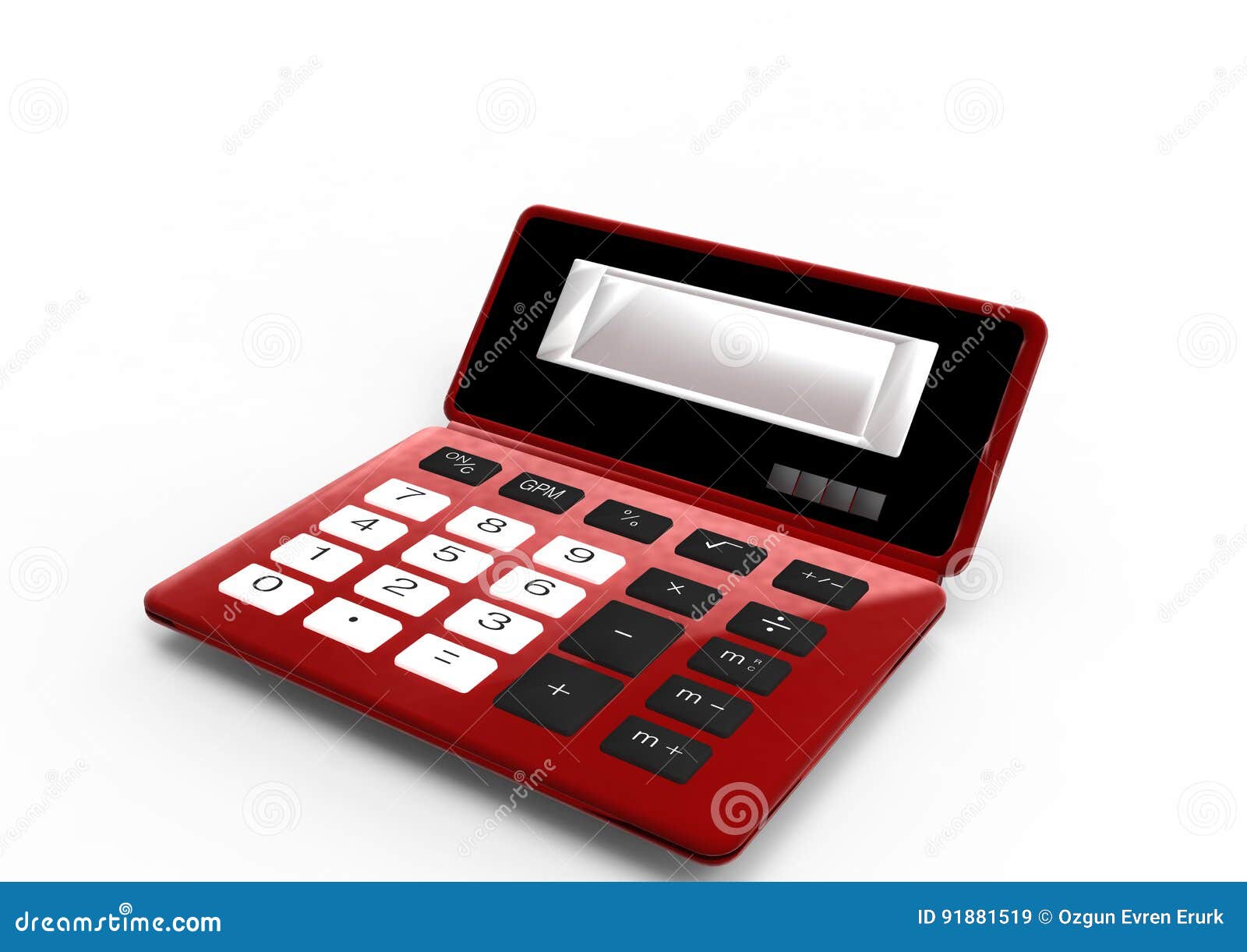 Calculator stock illustration. Illustration of calculation - 91881519