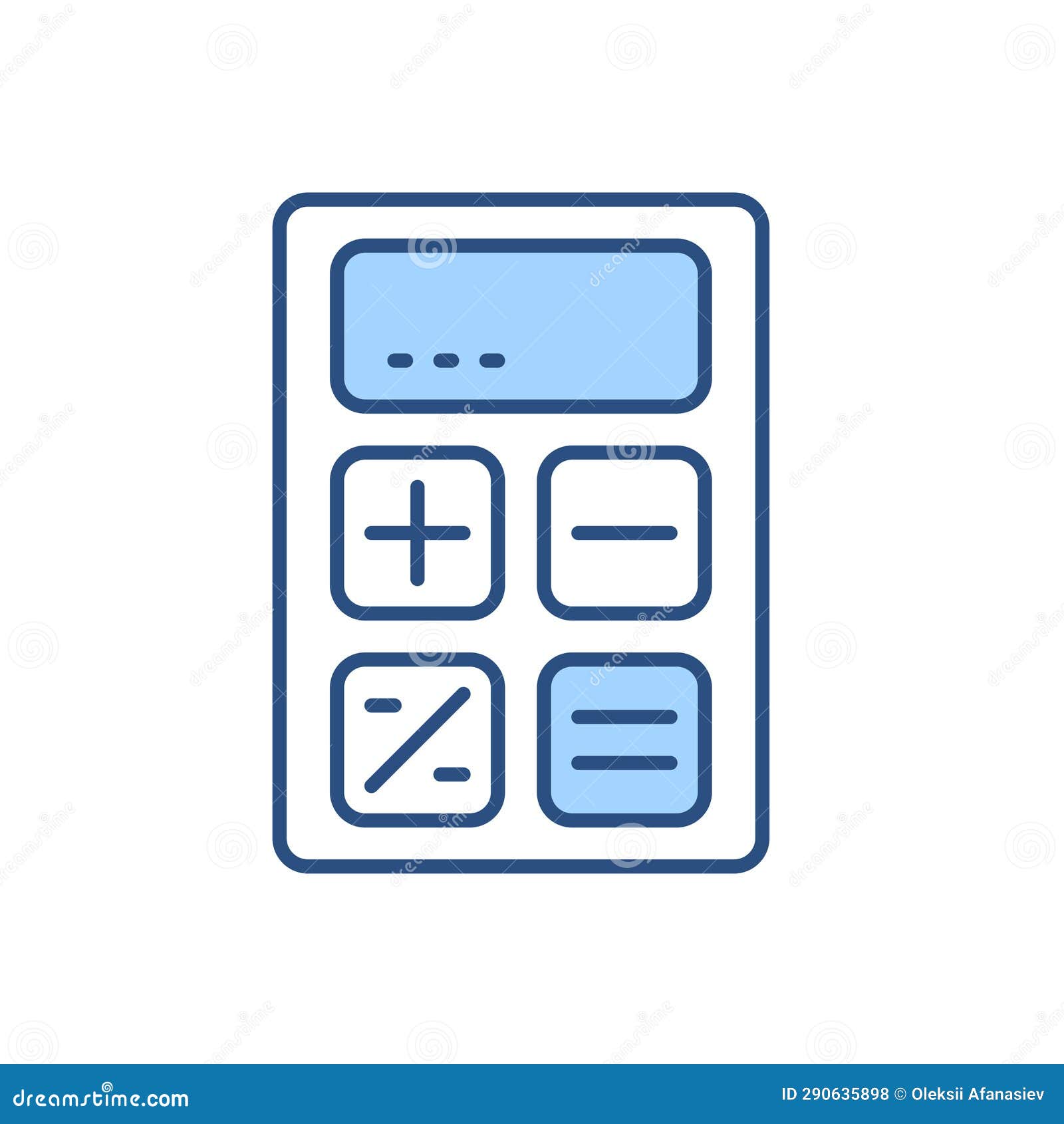 Calculator Related Vector Icon Stock Illustration - Illustration of ...
