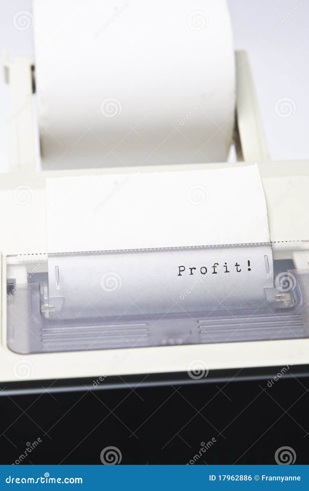 Calculator Roll Showing Profit Stock Photo - Image of capital, close ...