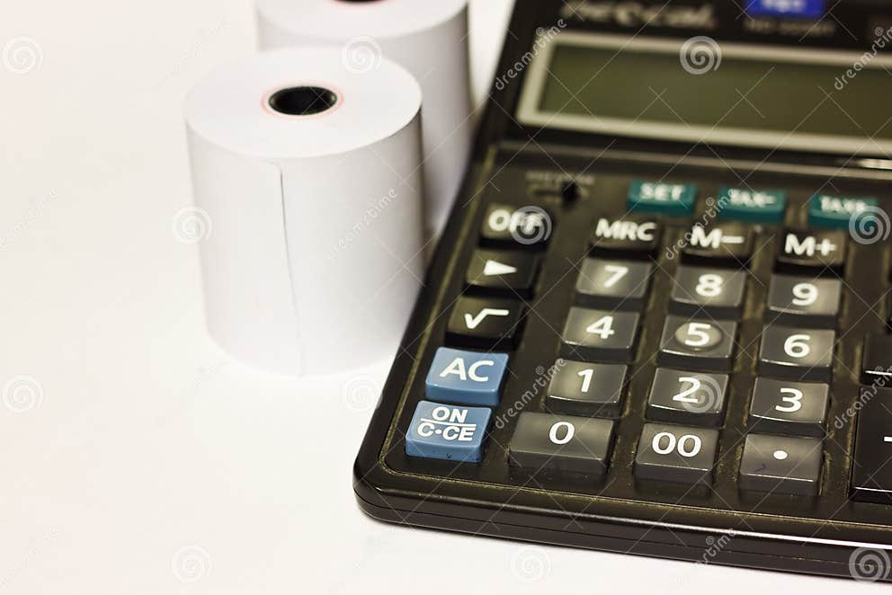 Calculator roll stock image. Image of paperwork, designer - 35827179