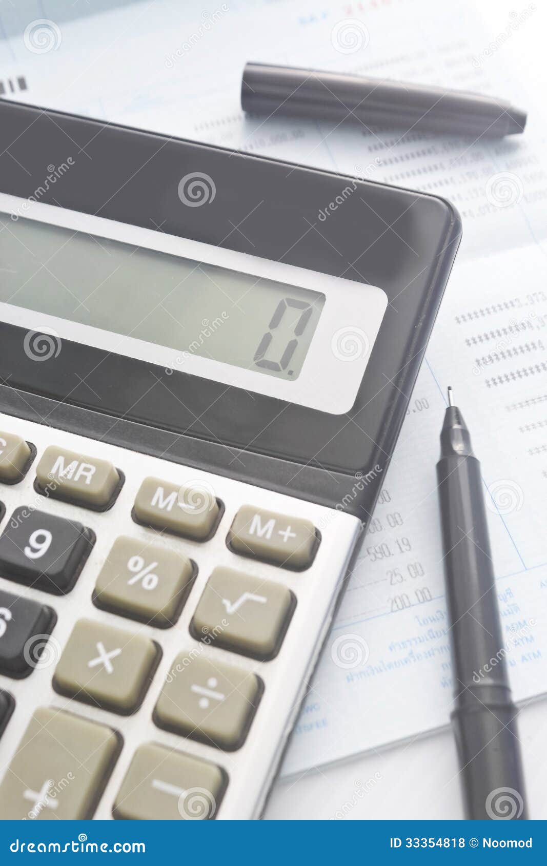 Calculator stock photo. Image of diagram, detail, gains - 33354818