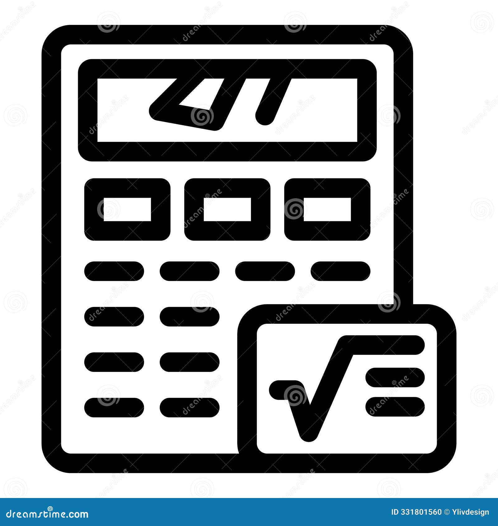 Calculator Showing Square Root Symbol Representing Mathematical ...