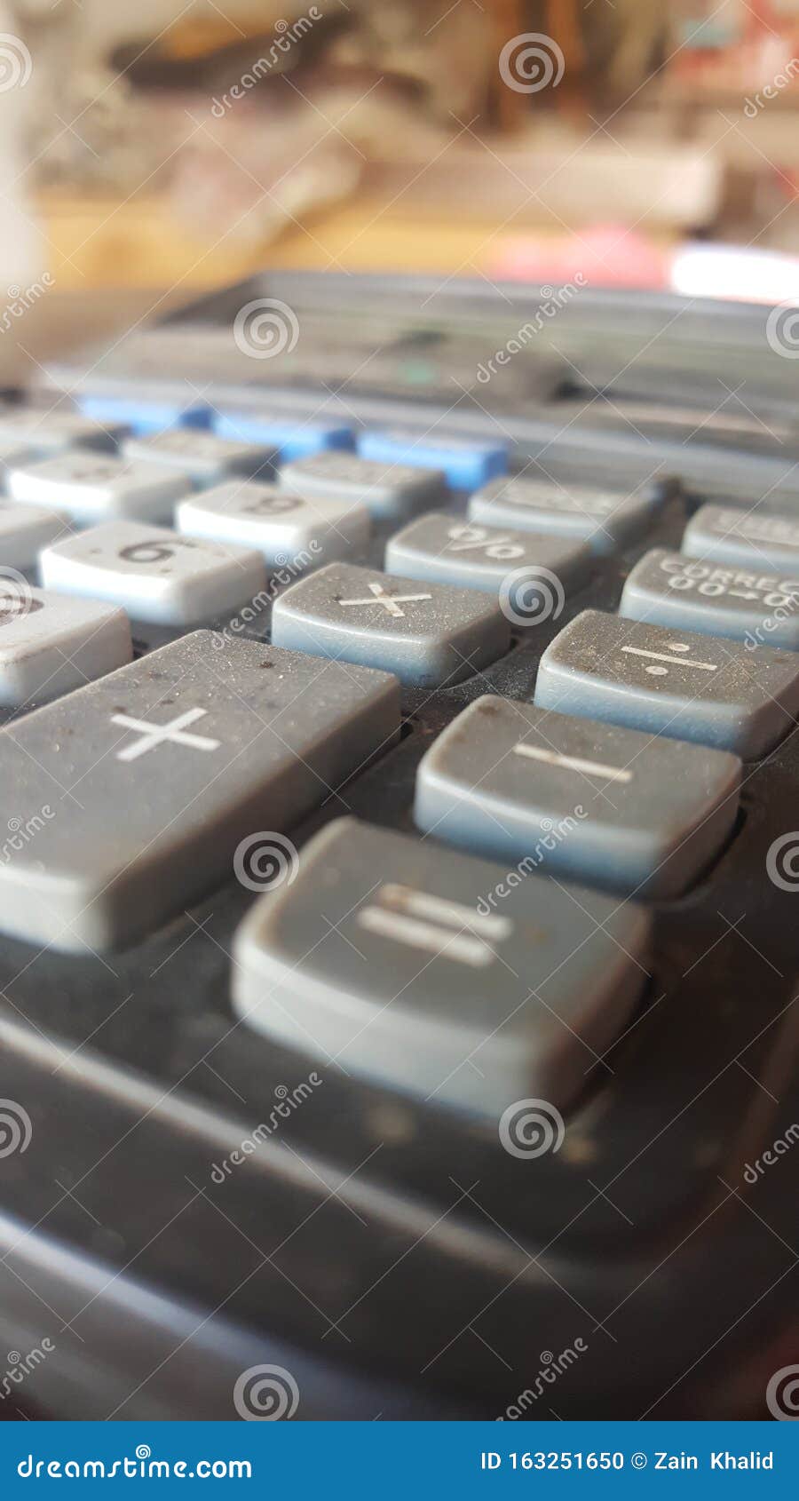 A Calculator with a Side View Stock Photo - Image of beauty, calculator ...