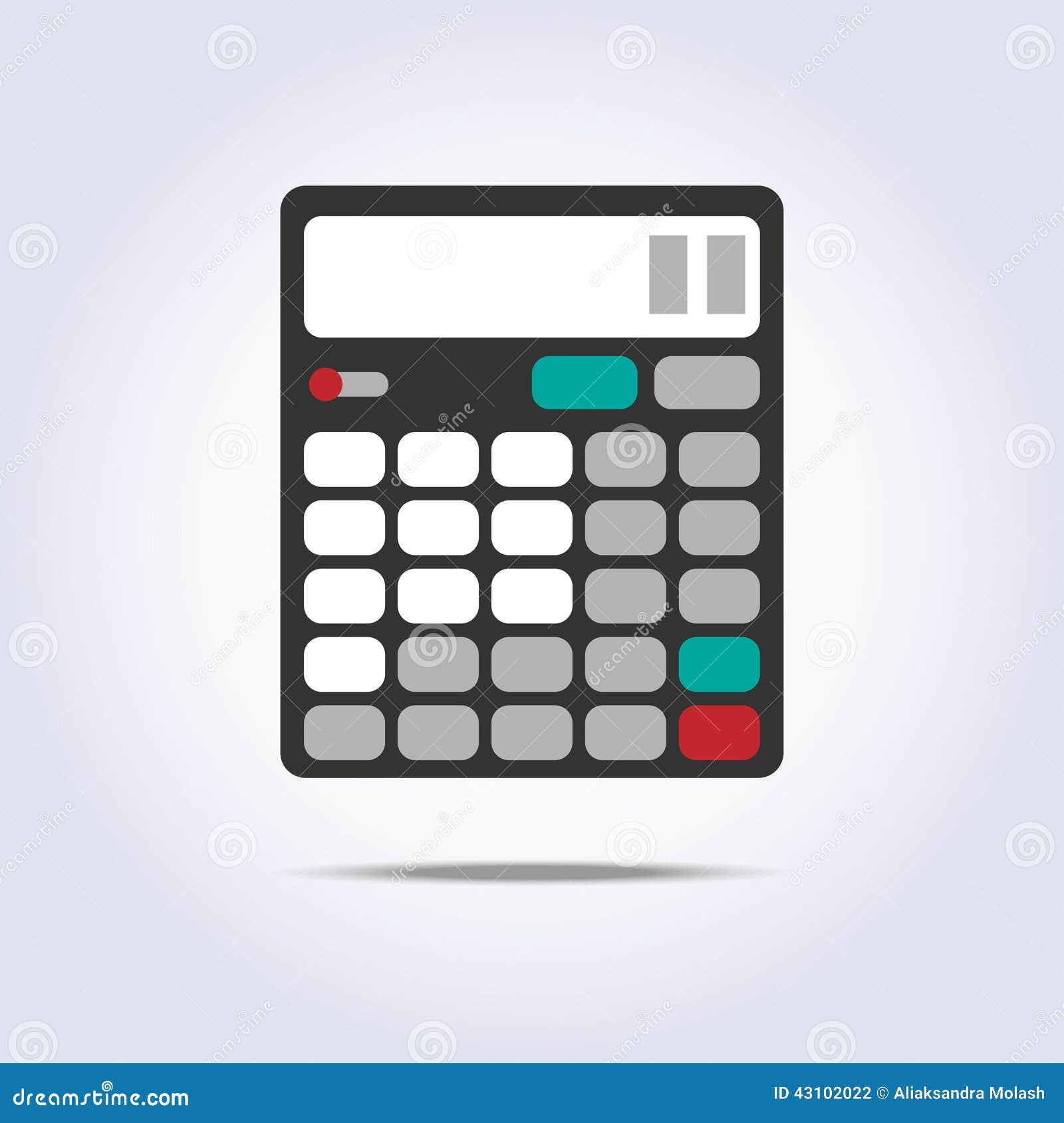 Calculator Simple Icon Vector Illustration Stock Vector - Illustration ...