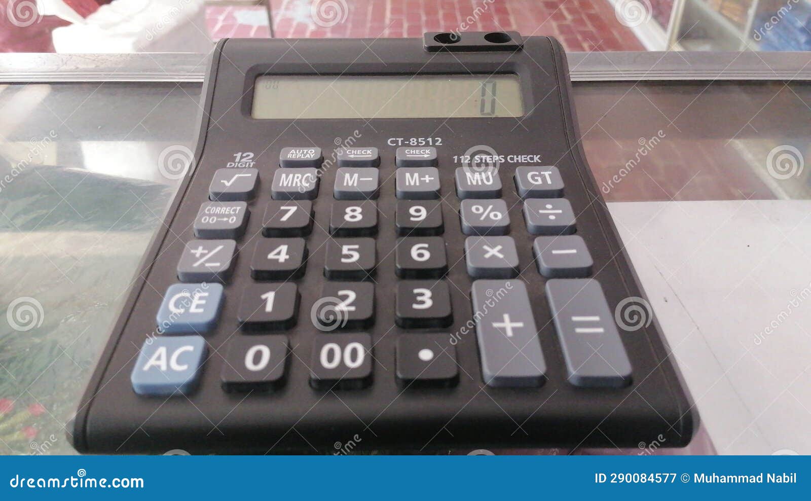 Calculator in the store stock image. Image of electronics - 290084577