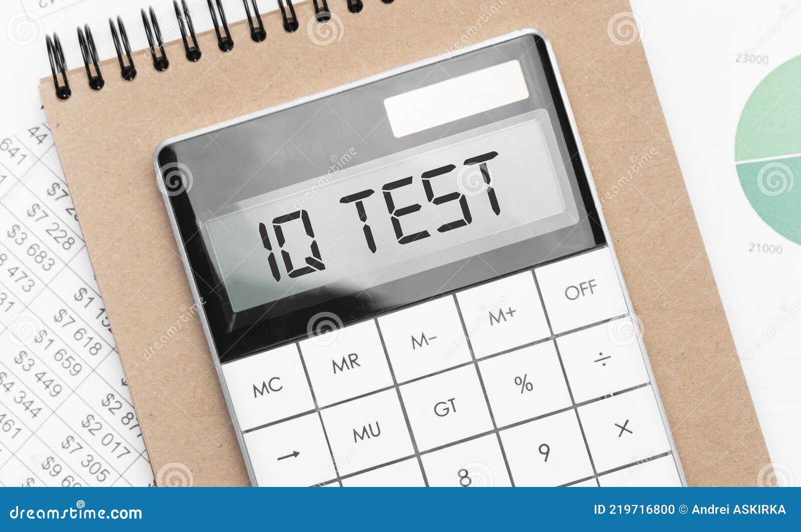 Calculator with Text Iq Test with Craft Colored Notepad Pen and ...