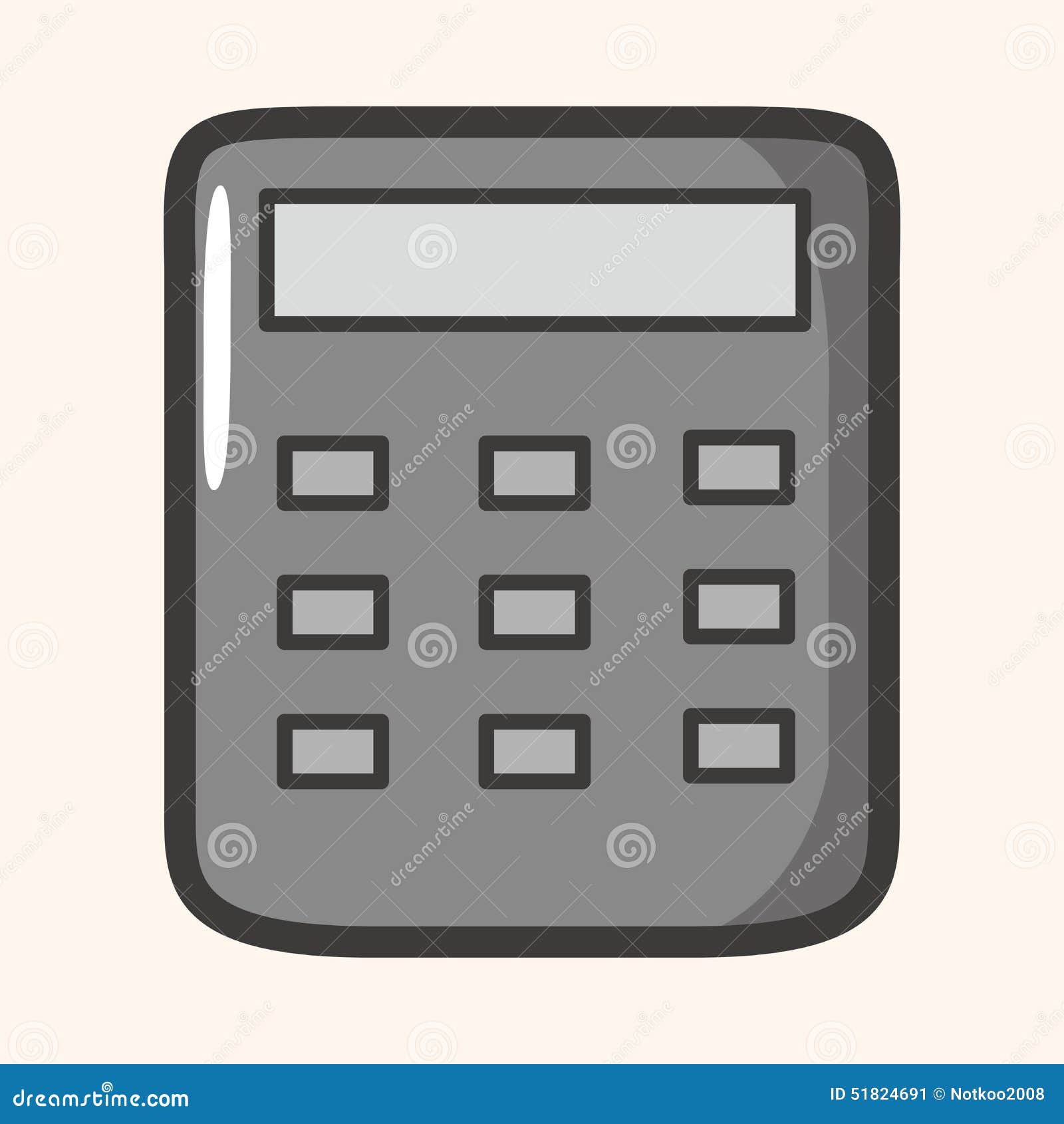 Calculator theme elements stock vector. Illustration of analysis - 51824691