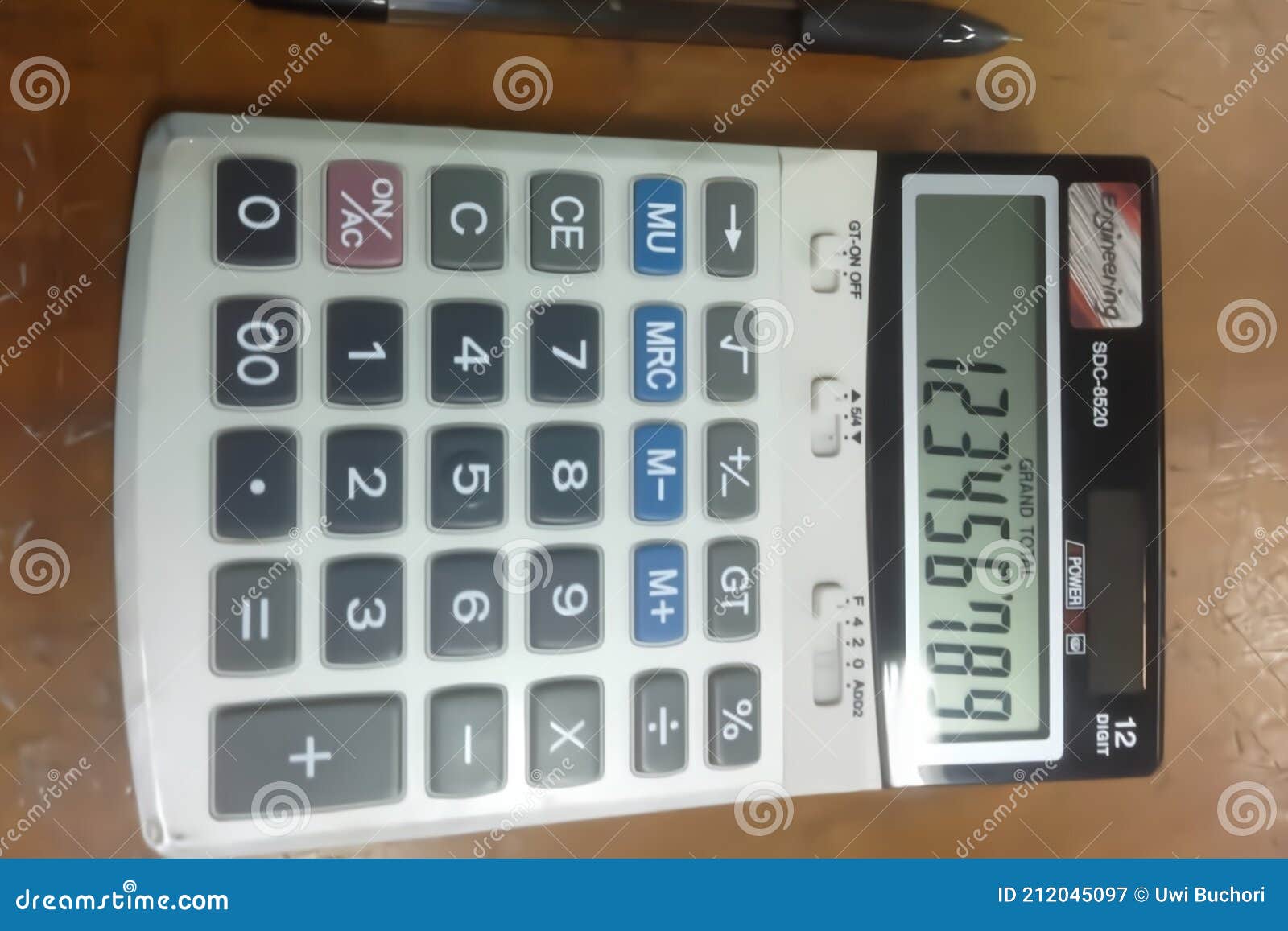 Calculator Tool Office Math Number Pen Stock Image - Image of tool ...