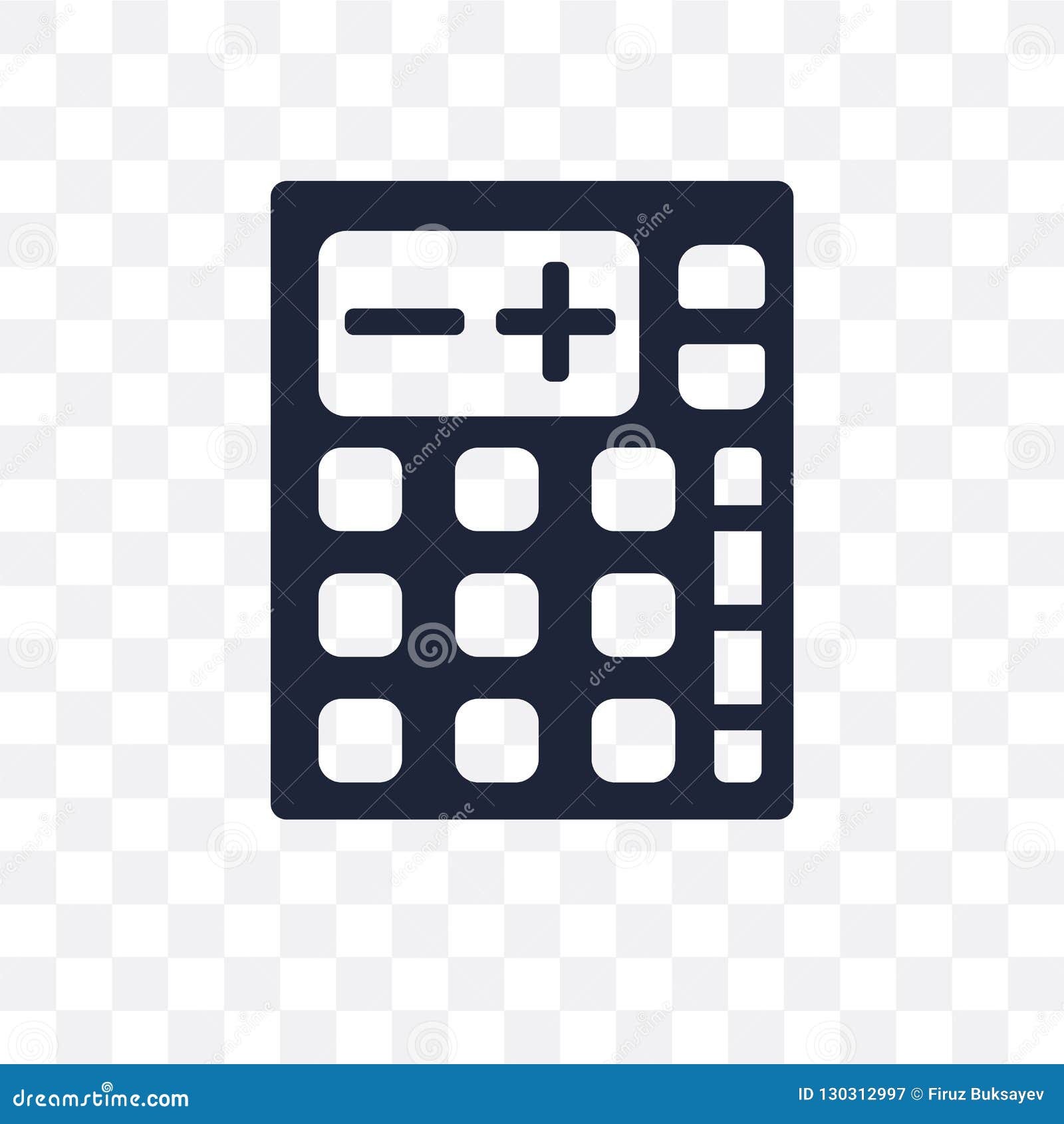 Calculator Transparant Pictogram Het Ontwerp Van Het Calculatorsymbool ...