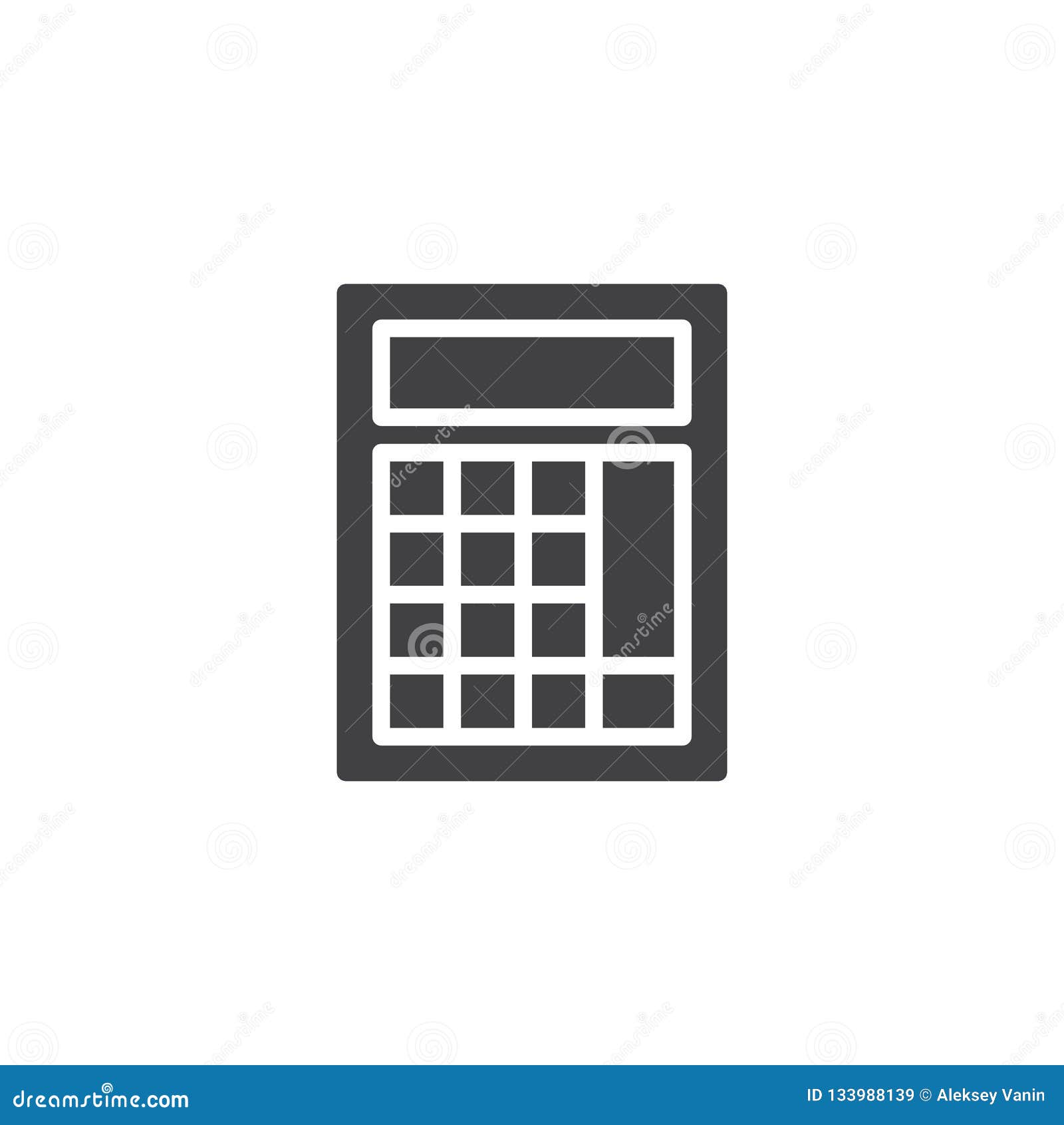 Calculator Vector Image. Mathematical Symbol. Calculator Is A Symbol Of ...