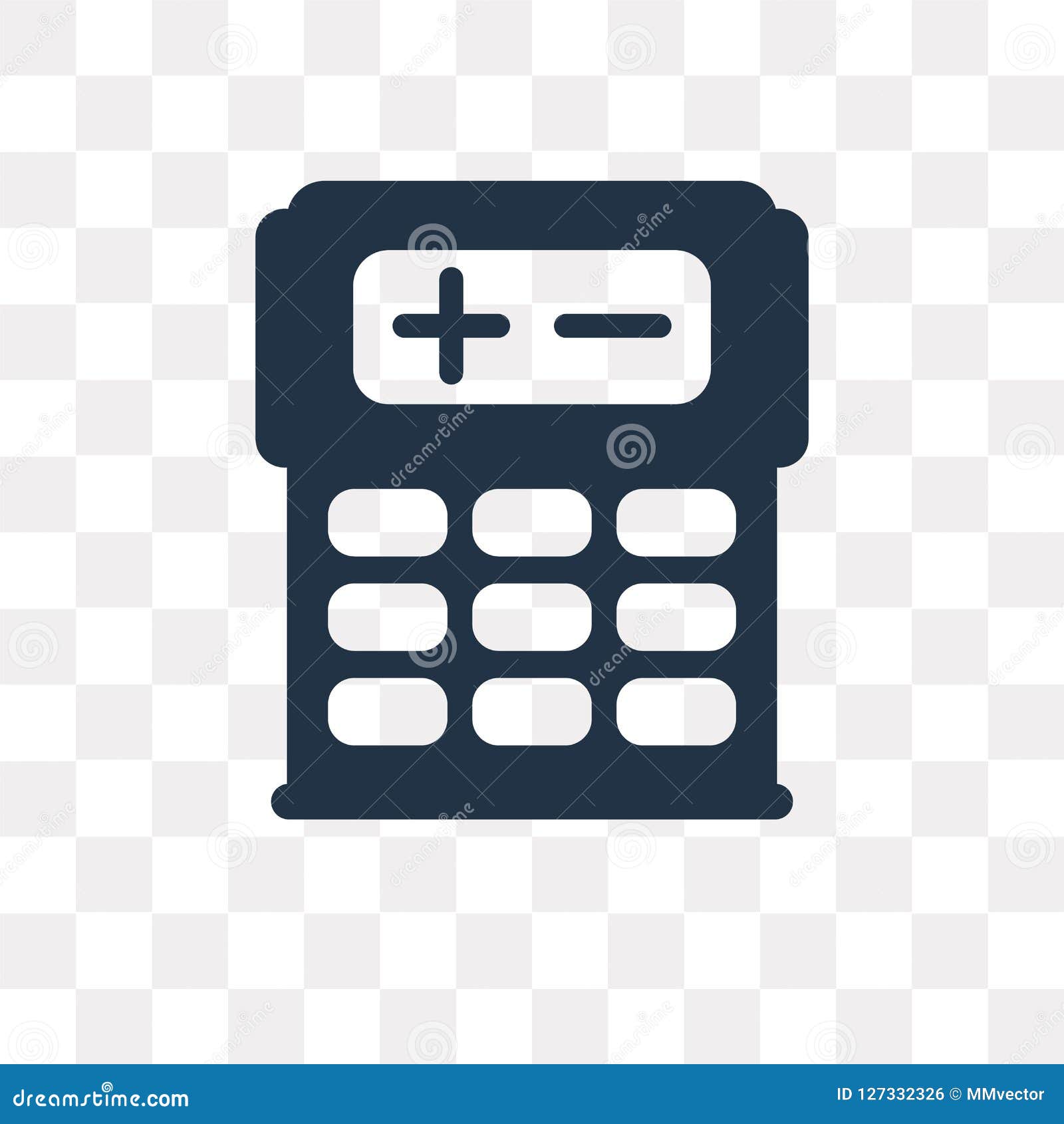 Calculator Vector Icon Isolated on Transparent Background, Calculator ...
