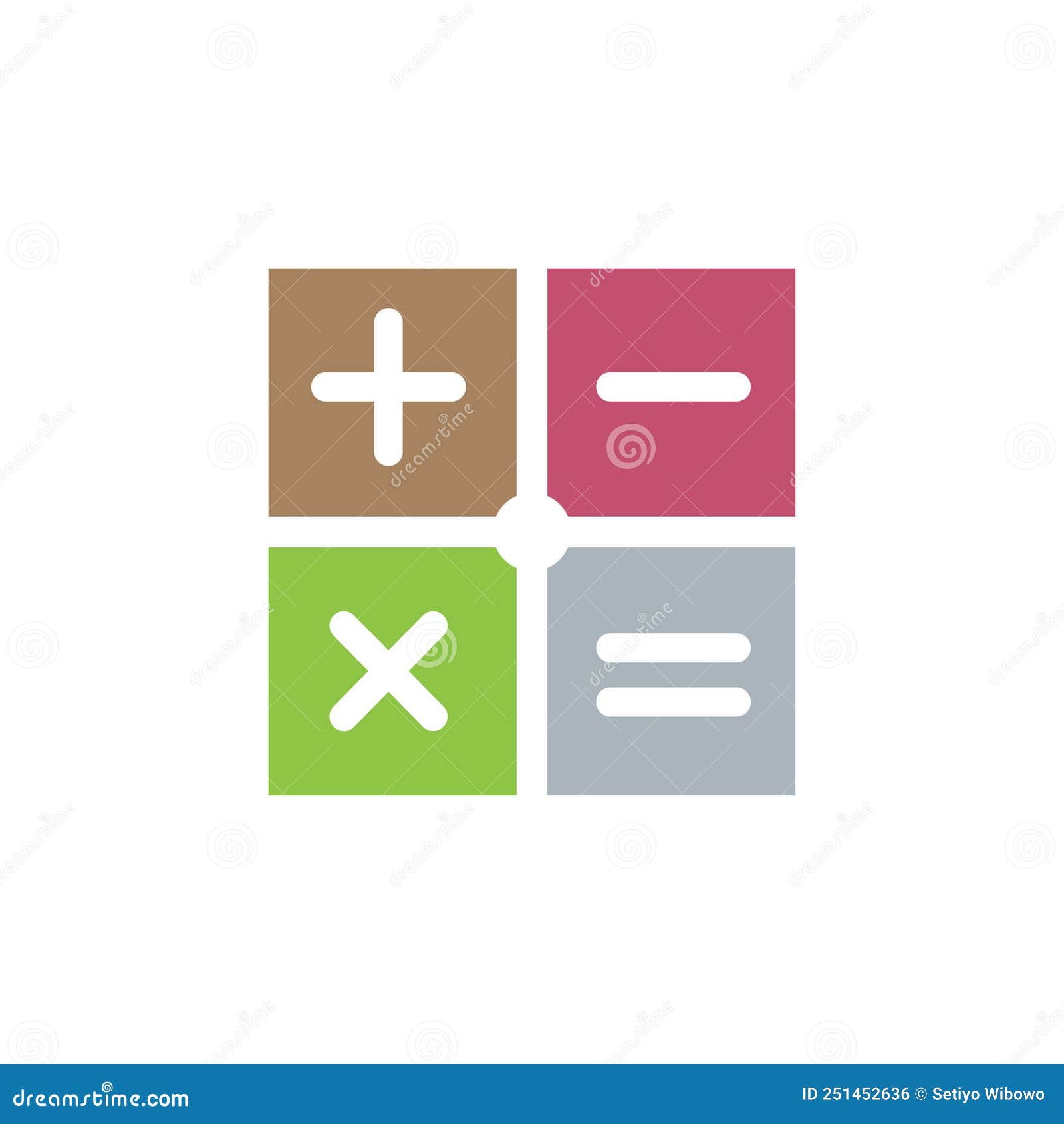 Calculator Vector Icon Template Background Stock Vector - Illustration ...