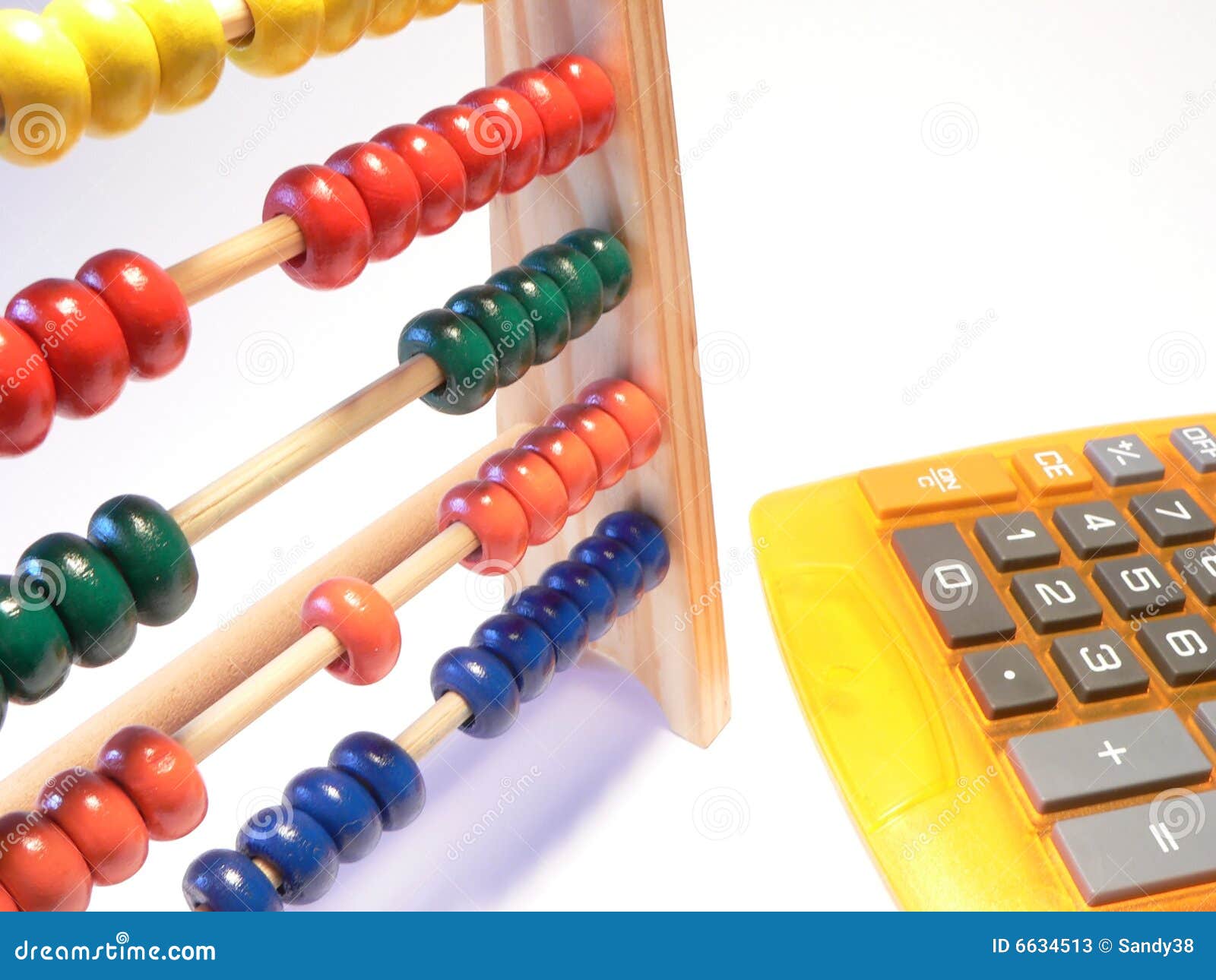 Old Math Versus Common Message With A Calculator On Lined Paper Stock ...