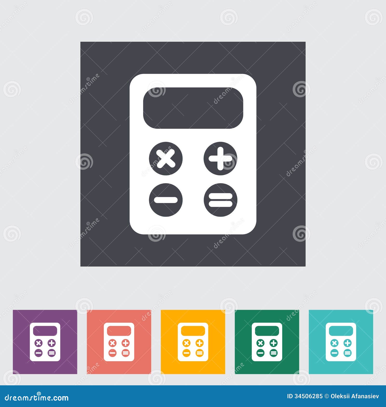 Calculator vlak pictogram. vector illustratie. Illustration of ...