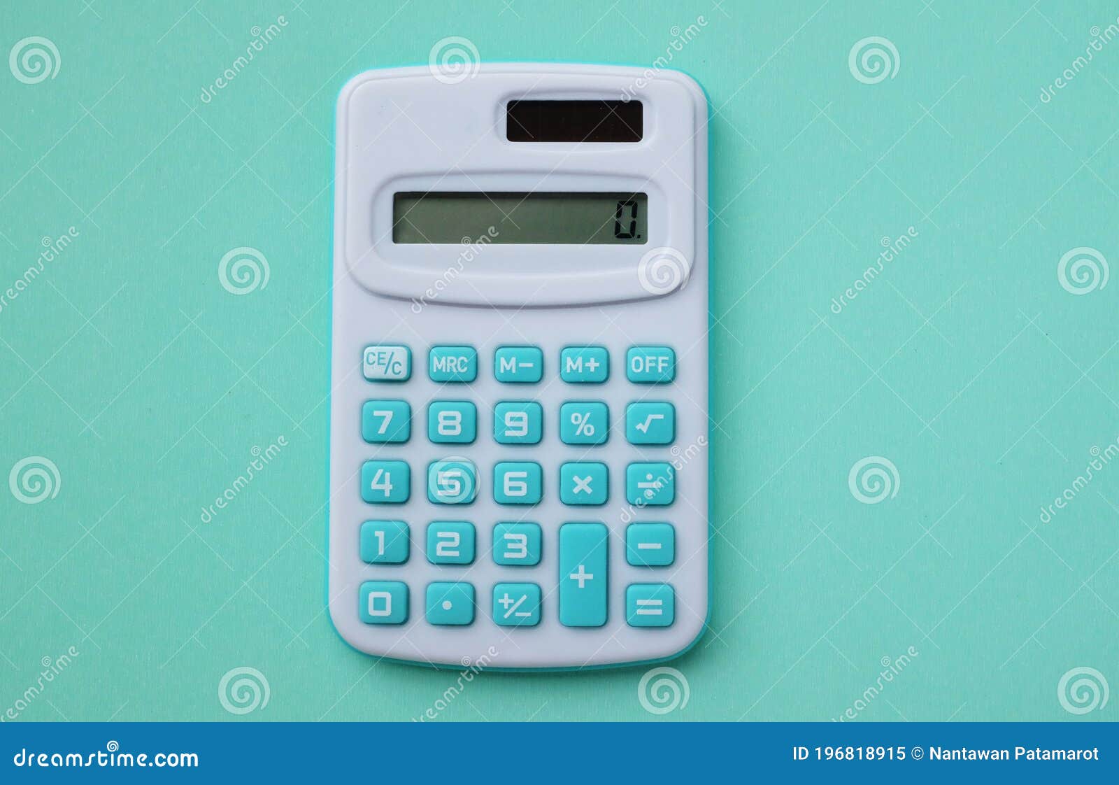Calculator on White Background Stock Image - Image of digital, physics ...