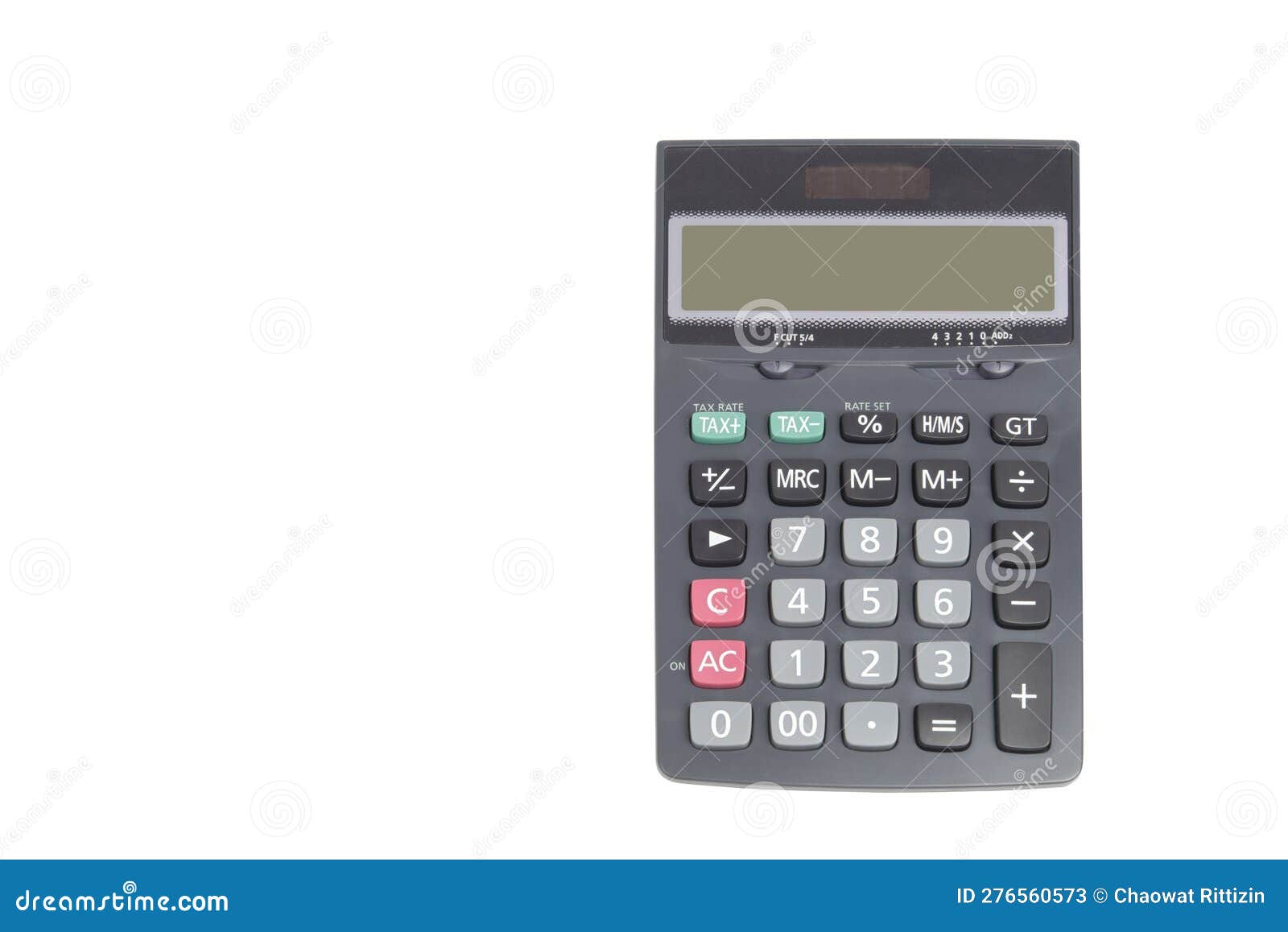 Calculator on White Background. Clipping Path Stock Image - Image of ...