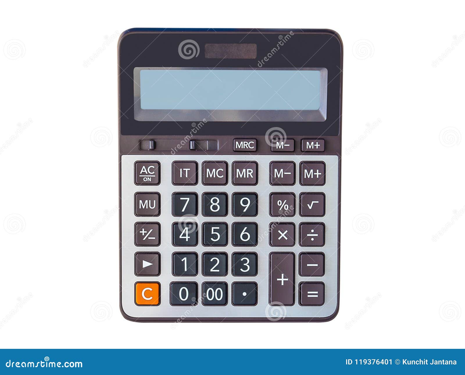Calculator , on White Background. Clipping Path Stock Image - Image of ...