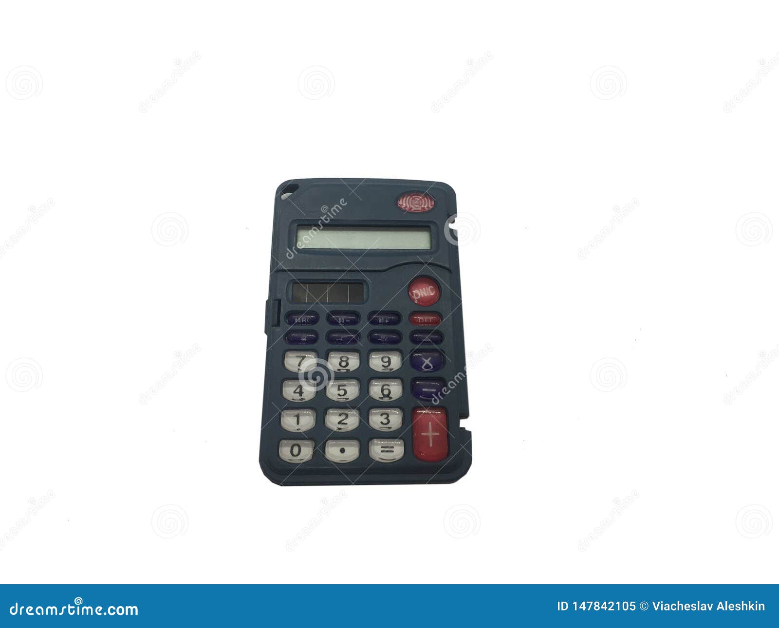 Calculator on White Background Stock Image - Image of business, finance ...