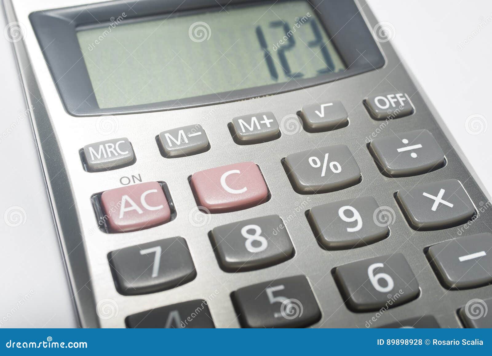 Calculator on white stock photo. Image of isolated, digital - 89898928