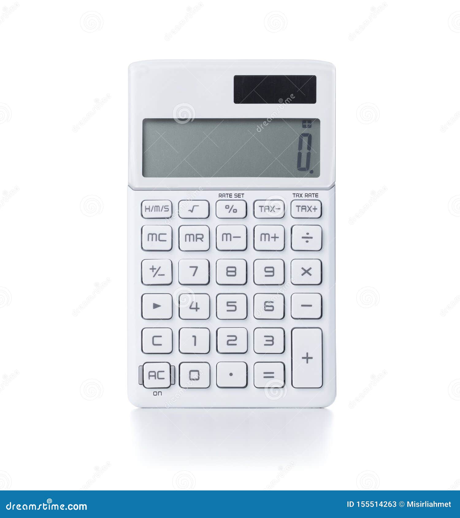 Calculator on White Background Stock Image - Image of financial, supply ...