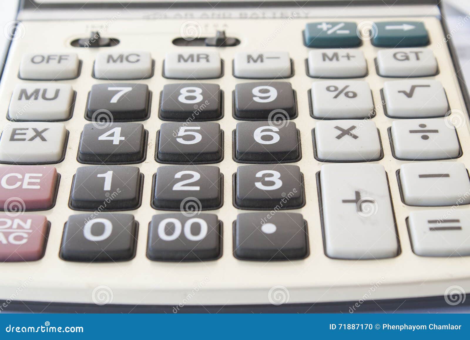 Calculator for work stock photo. Image of financial, black - 71887170