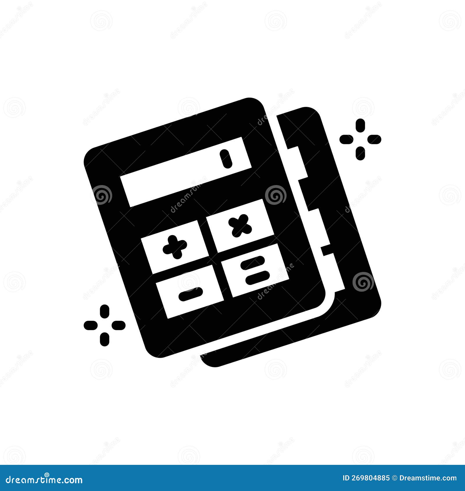 Black Solid Icon for Calculators, Solve and Calculation Stock Vector ...